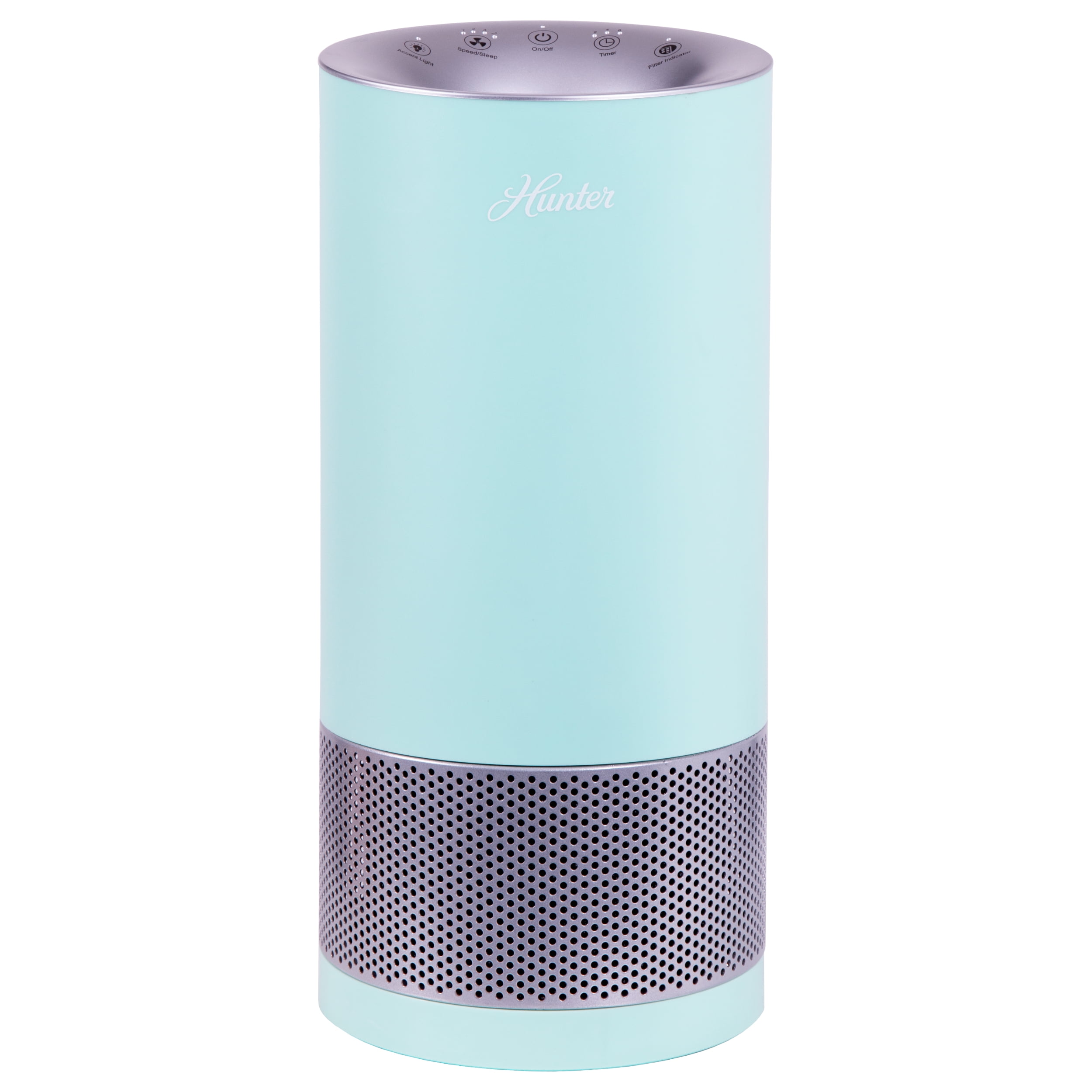 Hunter Fan Company HP400 Round Tower Air Purifier for Small Rooms ...