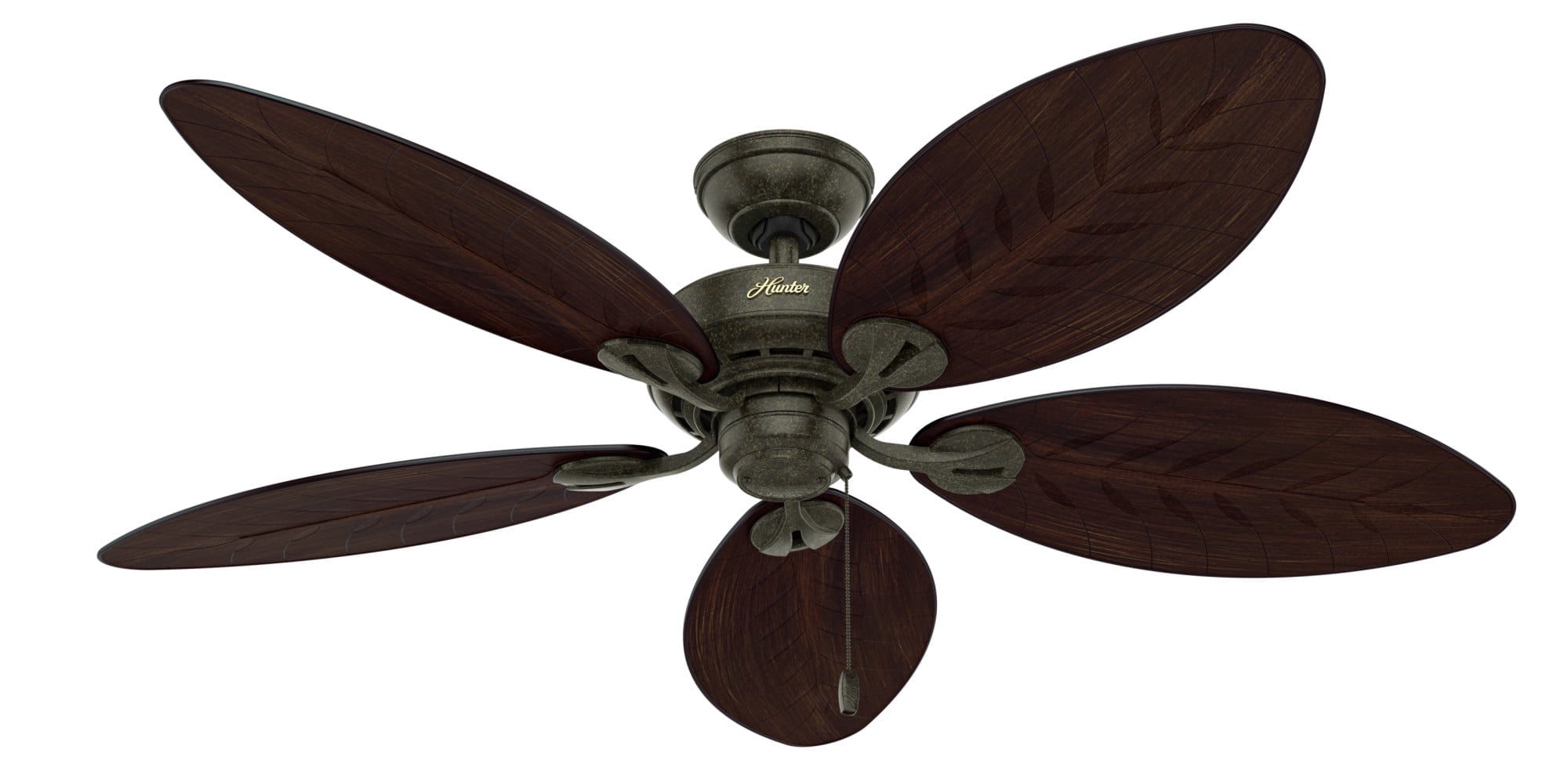 Hunter Fans - Bayview 54 Inch Outdoor Ceiling Fan with Pull Chain ...