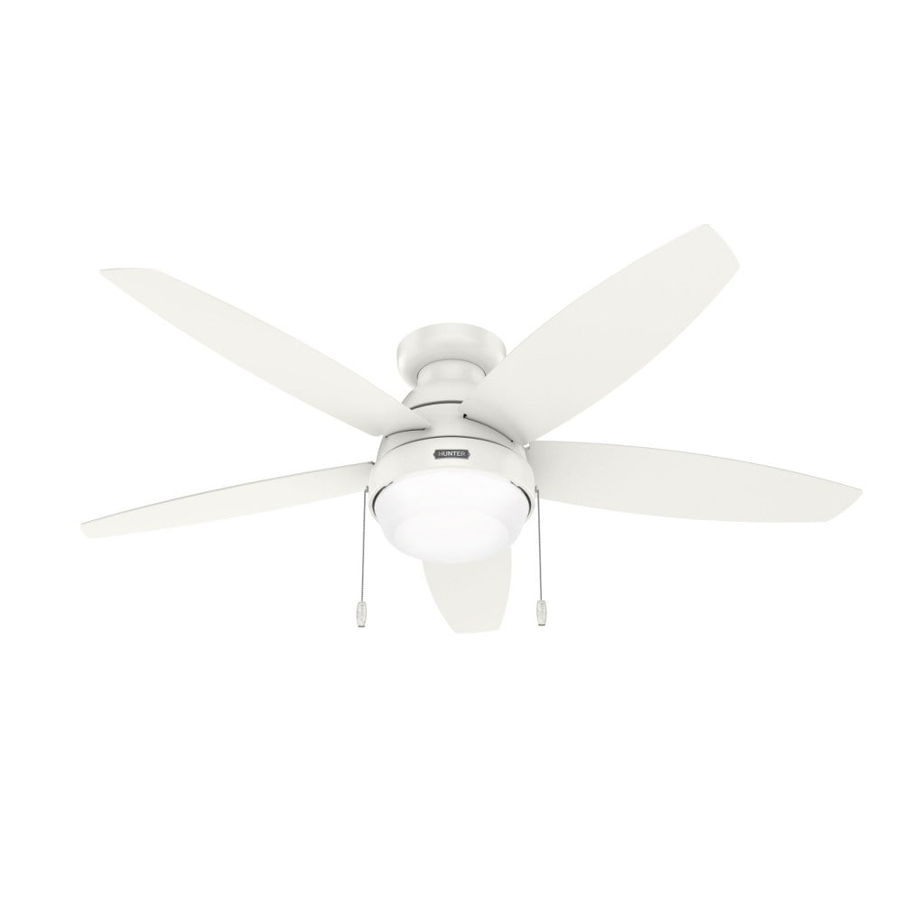 Hunter Fans - Lilliana - 5 Blade Flush Ceiling Fan with Light Kit In ...