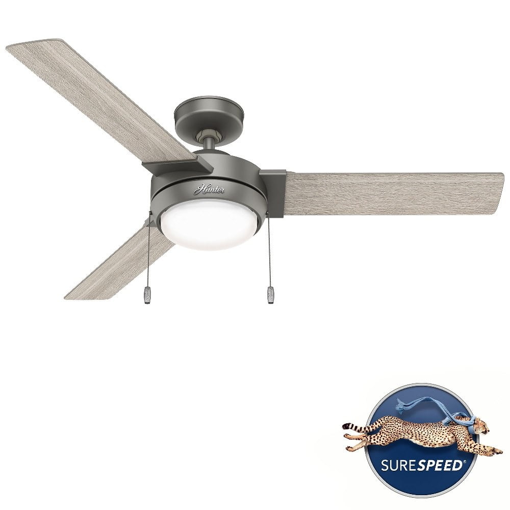 Hunter Fans - Mesquite-3 Blade Ceiling Fan with Light Kit and Pull ...