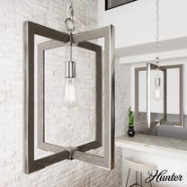 Hunter - Cassius 1-light Matte Black, Dimmable, Modern Style, Cone ...