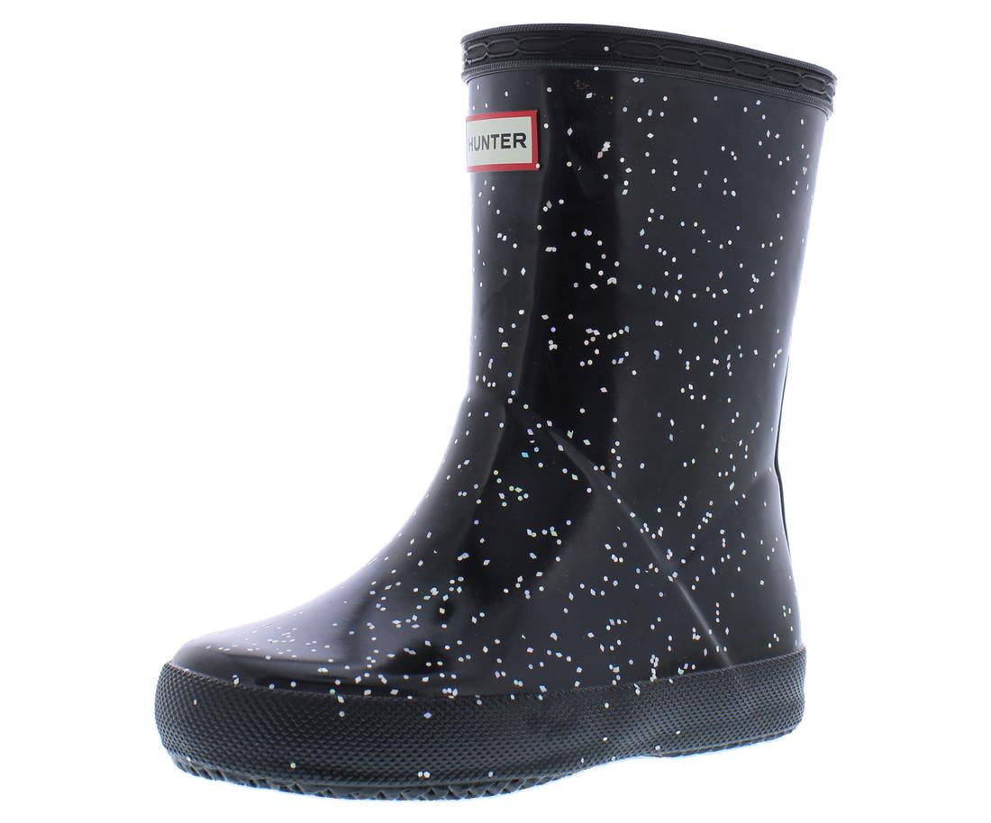 Hunter First Giant Glitter Boot PS Girls Shoes Size 12, Color: Black ...