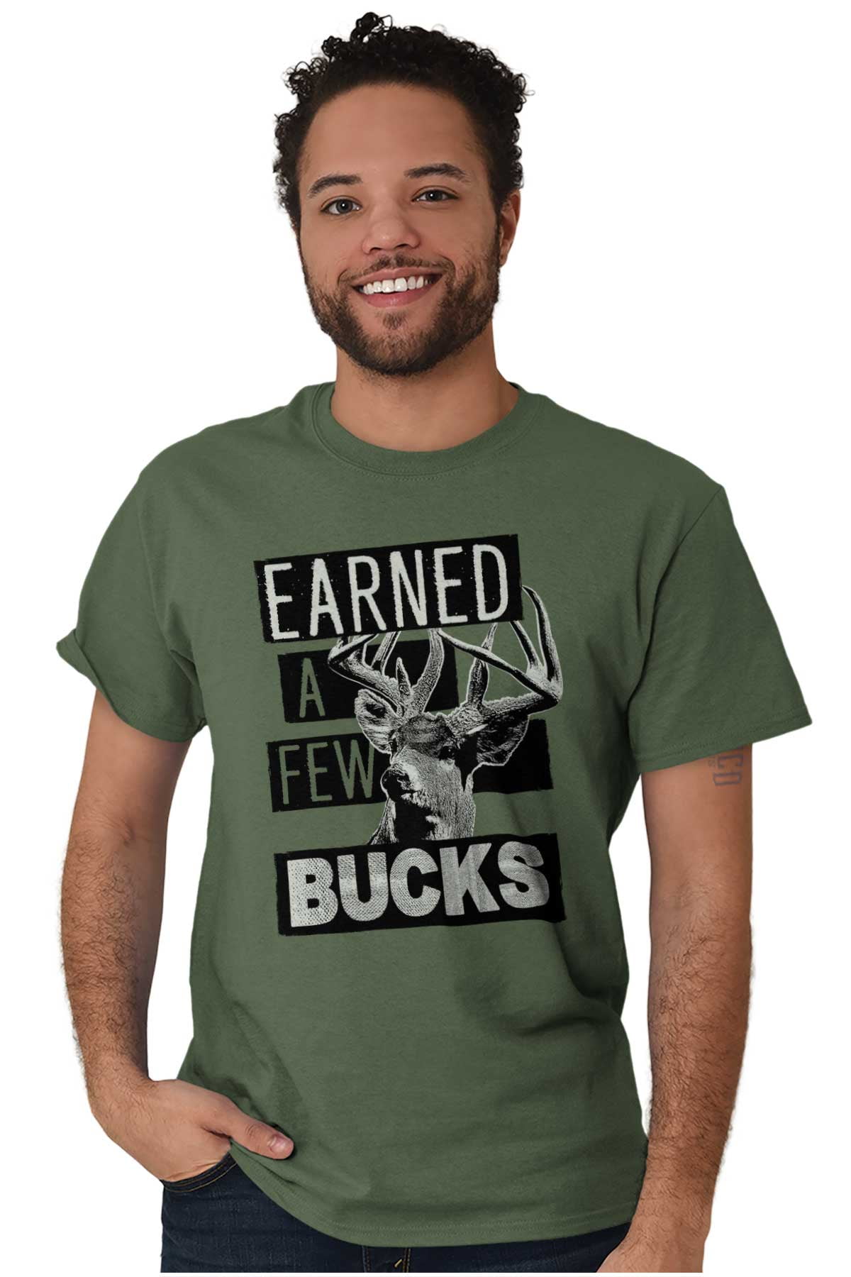 Hunter Funny Earned a Few Bucks Unisex Plus Size Graphic Tee Brisco ...