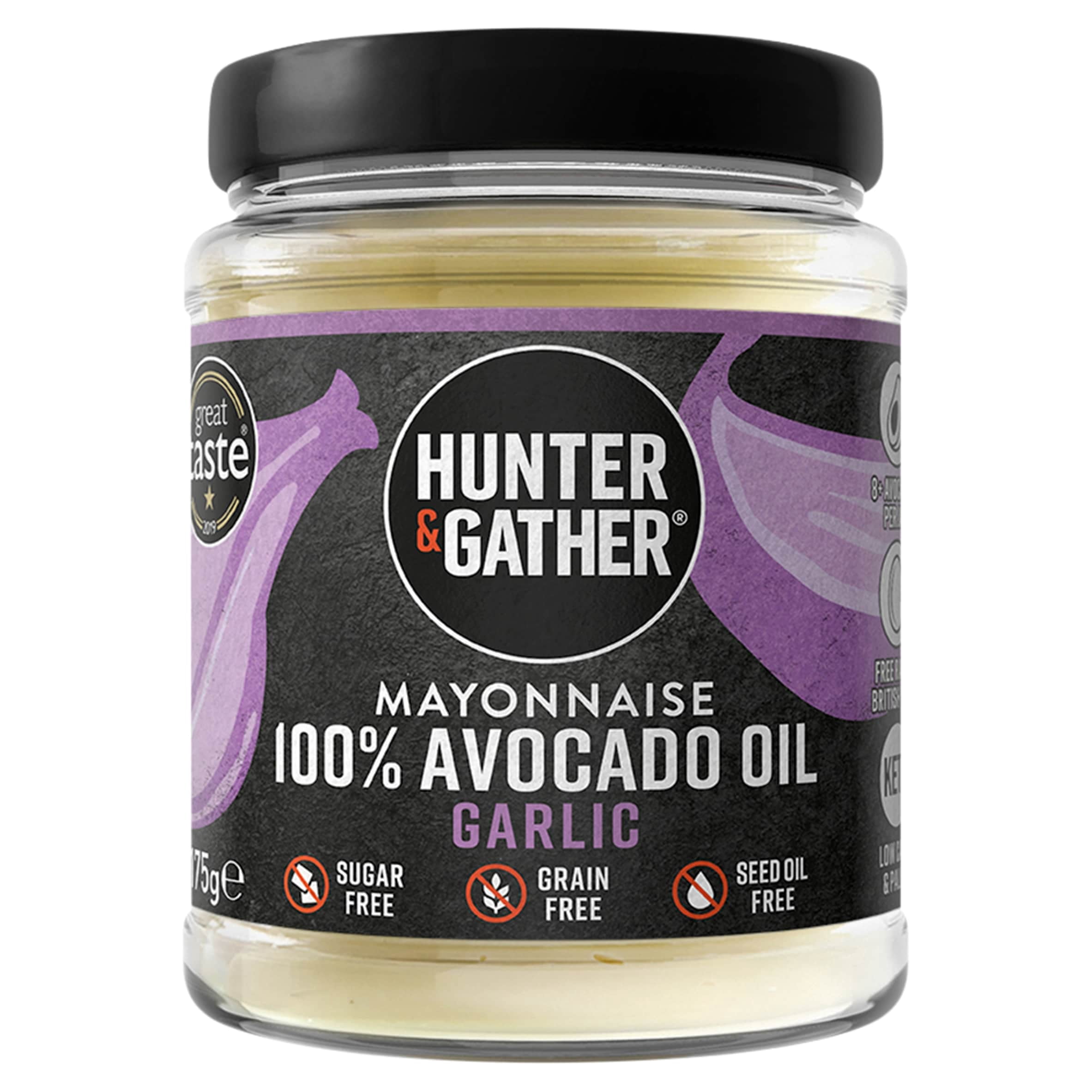 Hunter & Gather Avocado Oil Mayonnaise Garlic 175g, Imported from ...