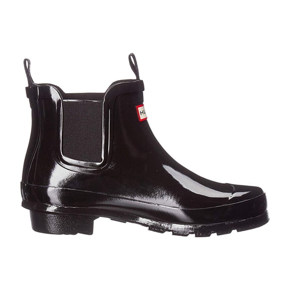 Hunter Girls Original Gloss Chelsea Boots, Black,3 M US - Walmart.com
