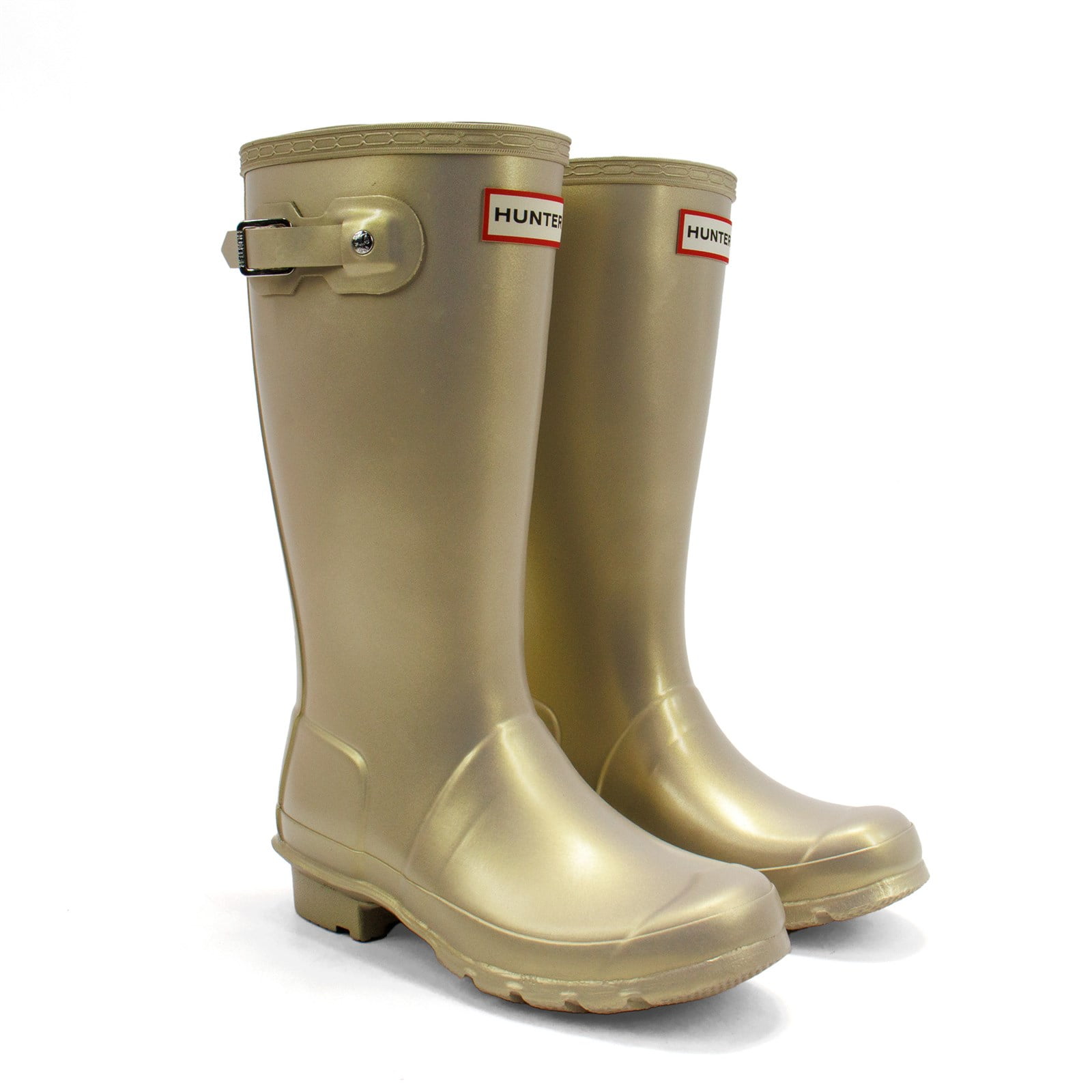 Hunter Girls Original Nebula Rain Boots, Pale Gold,5 M US - Walmart.com