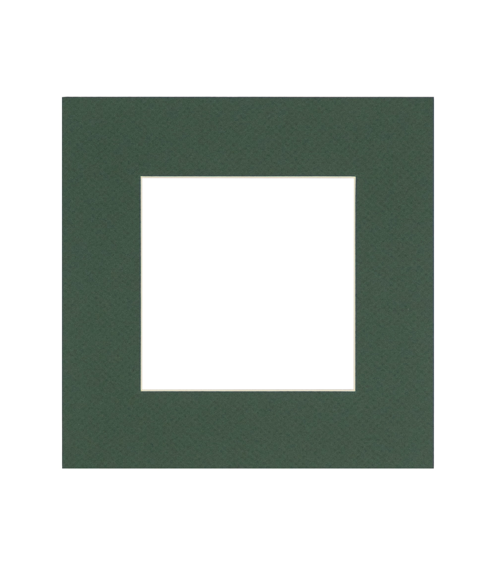 Hunter Green 16x16 White Picture Mats with White Core for 12x12 ...