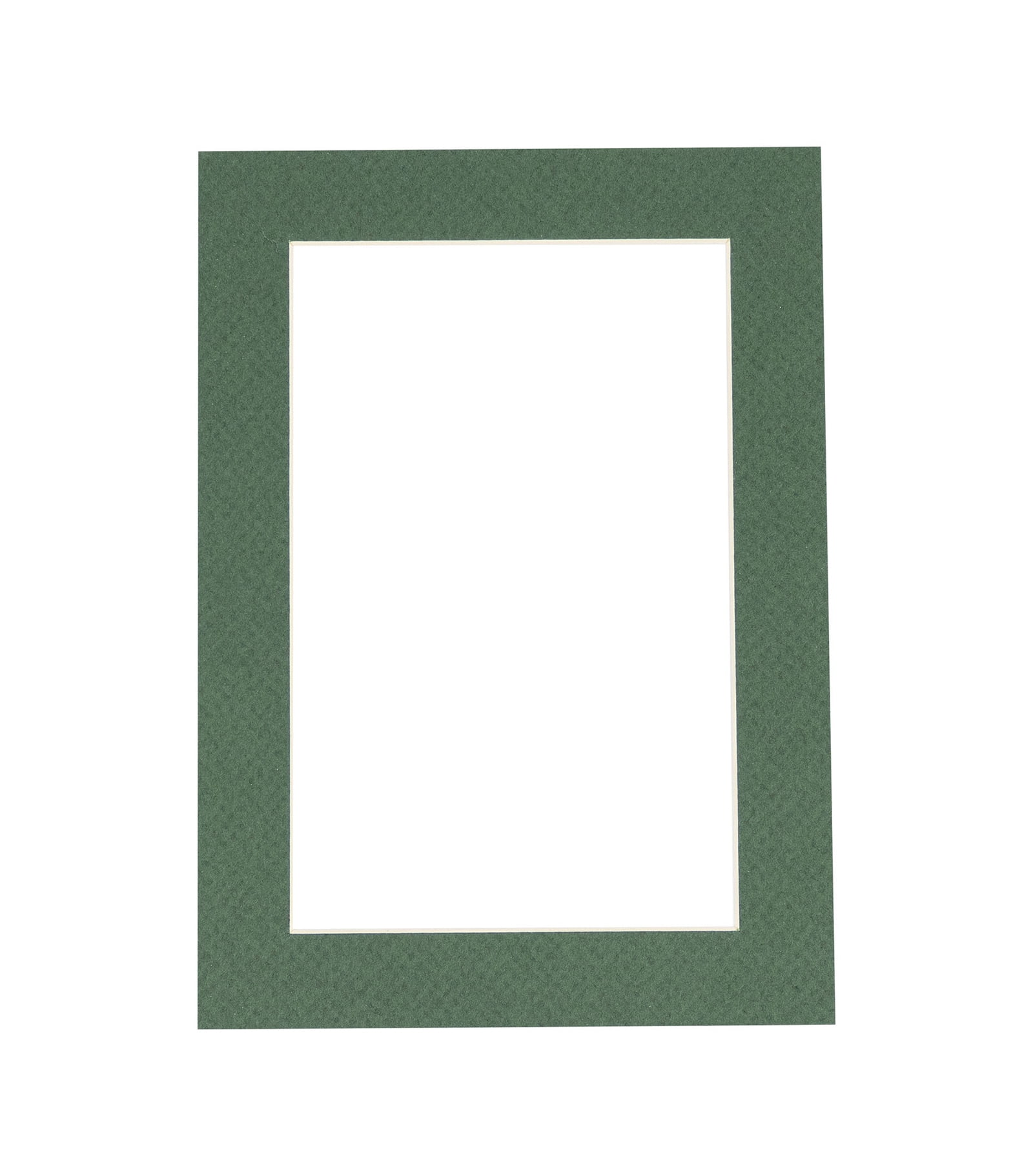 Hunter Green Acid Free 11x17 Picture Frame Mats with White Core Bevel ...