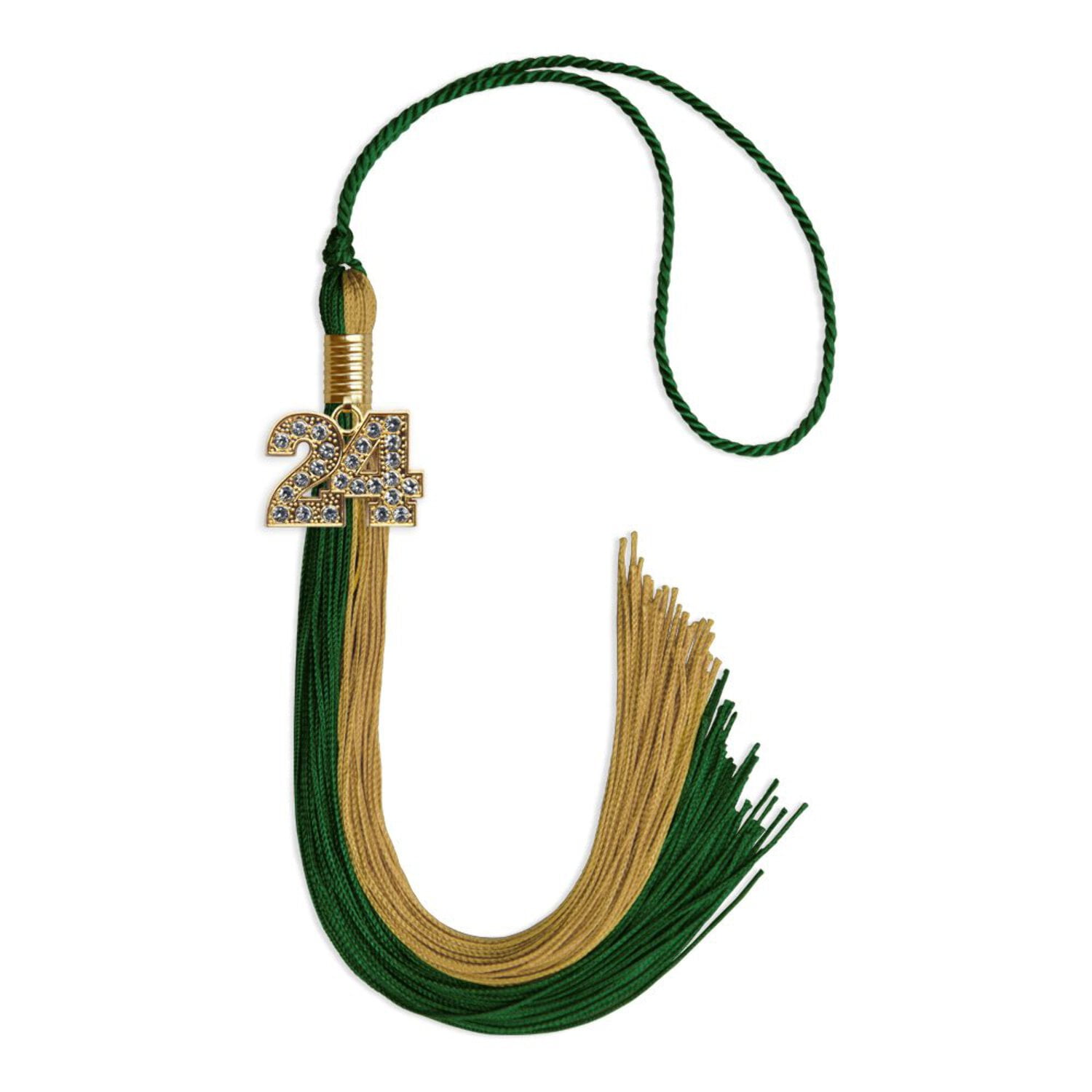 Endea Graduation Hunter Green/Antique Gold Graduation Tassel with Gold ...