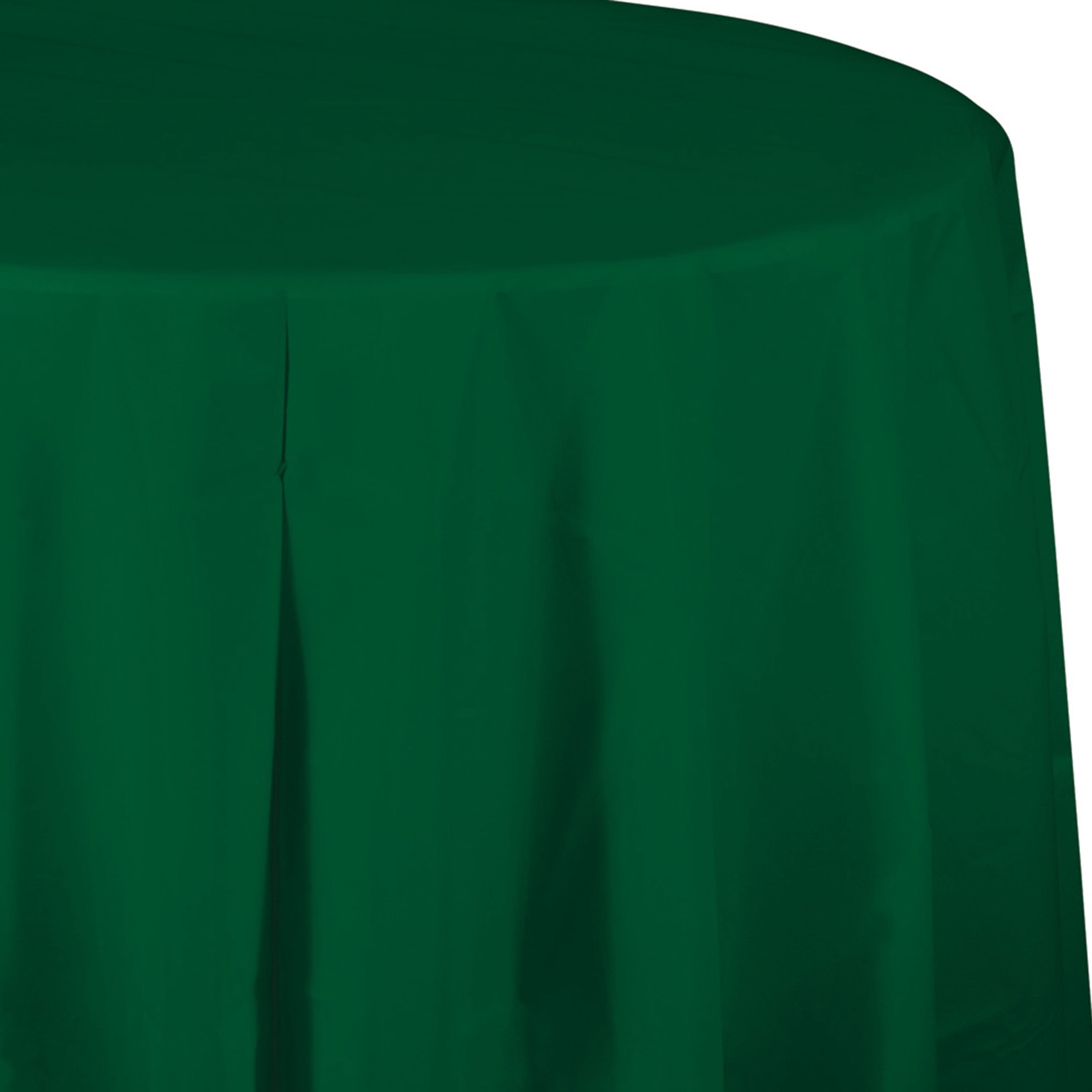 Hunter Green Round Plastic Tablecloths, 3 Count - Walmart.com