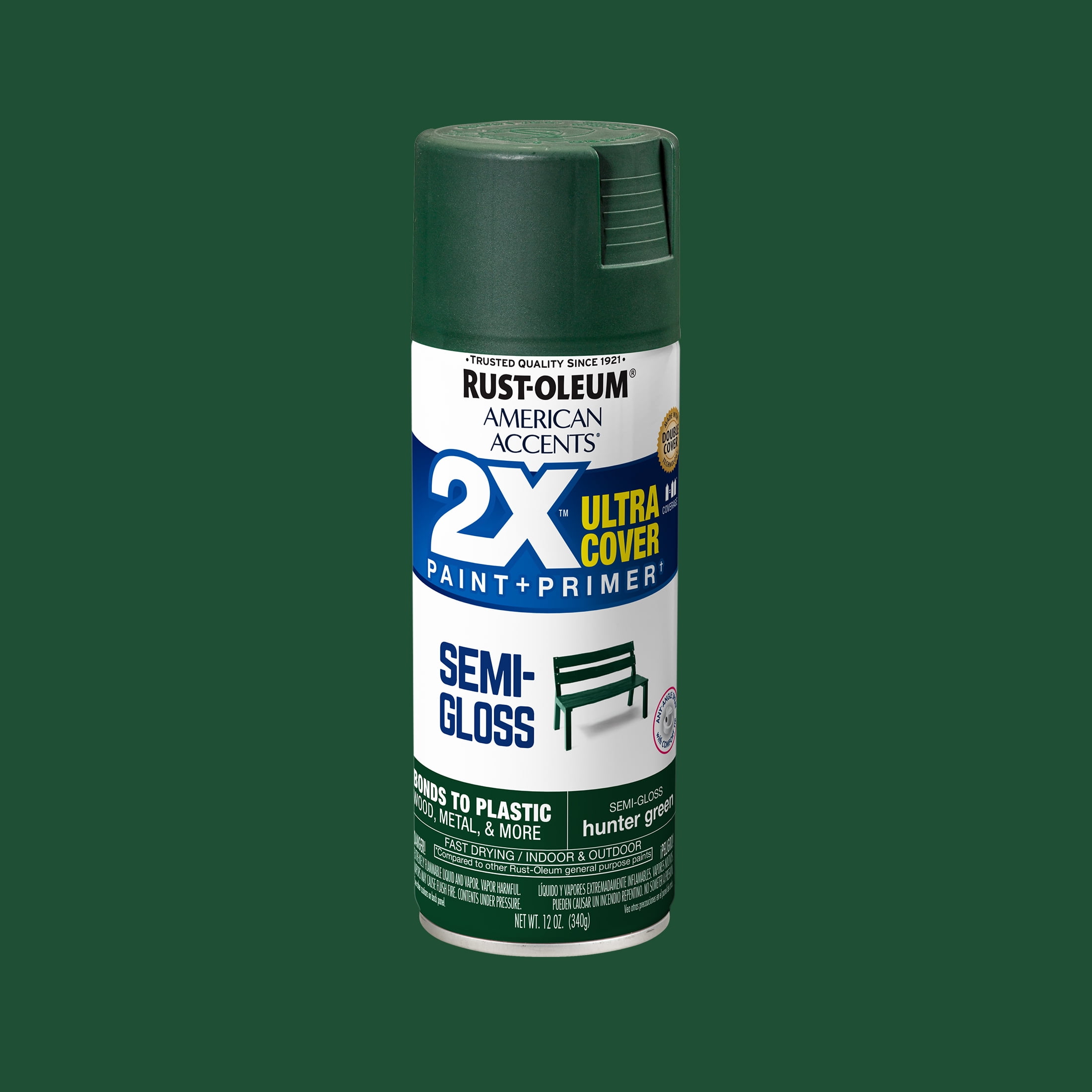 Hunter Green, Rust-Oleum American Accents 2X Ultra Cover Semi-Gloss ...