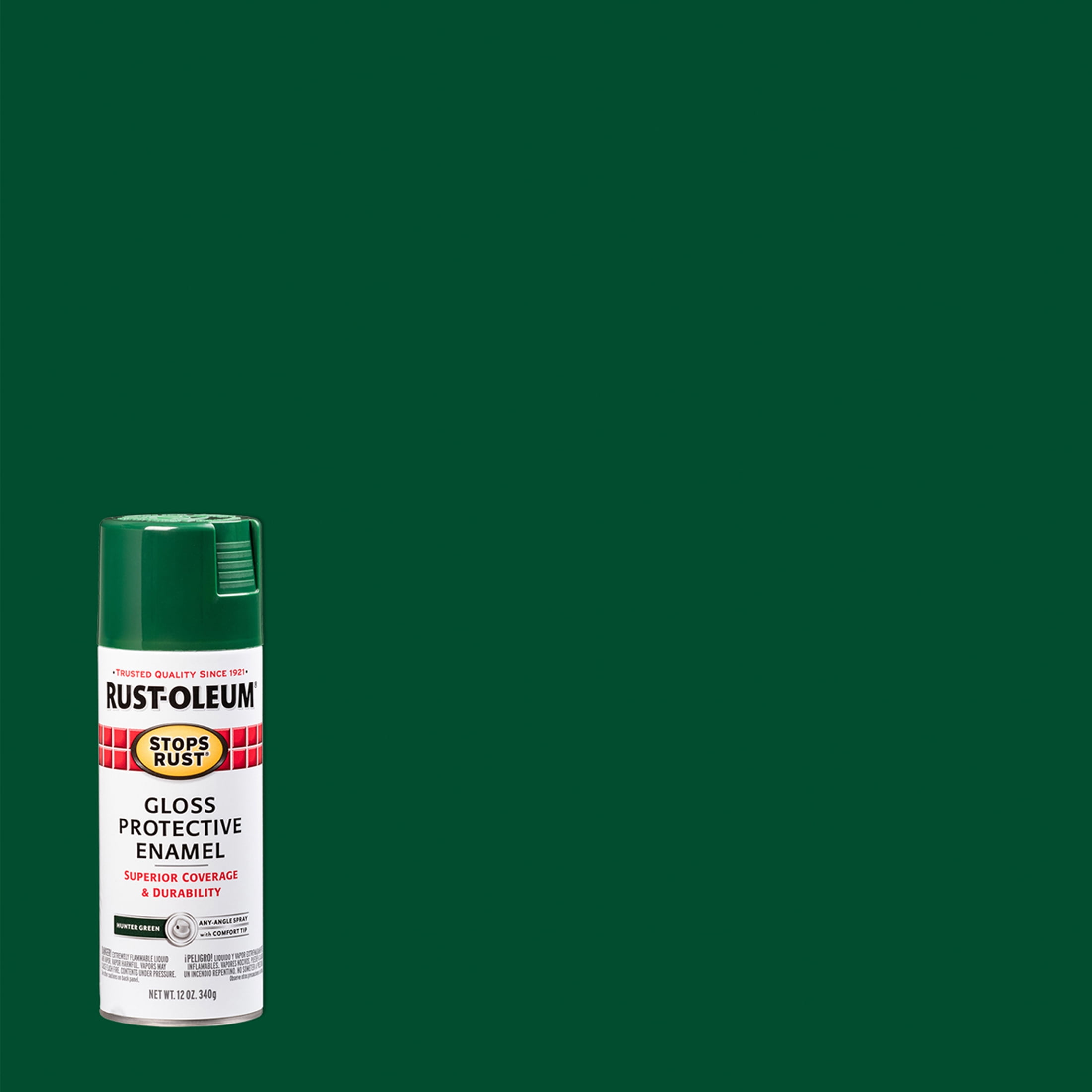 6 Pack, Hunter Green, Rust-Oleum Stops Rust Gloss Protective Enamel ...