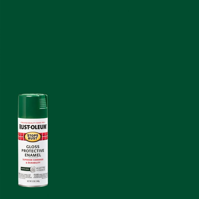 Hunter Green, Rust-Oleum Stops Rust Gloss Protective Enamel Spray Paint ...