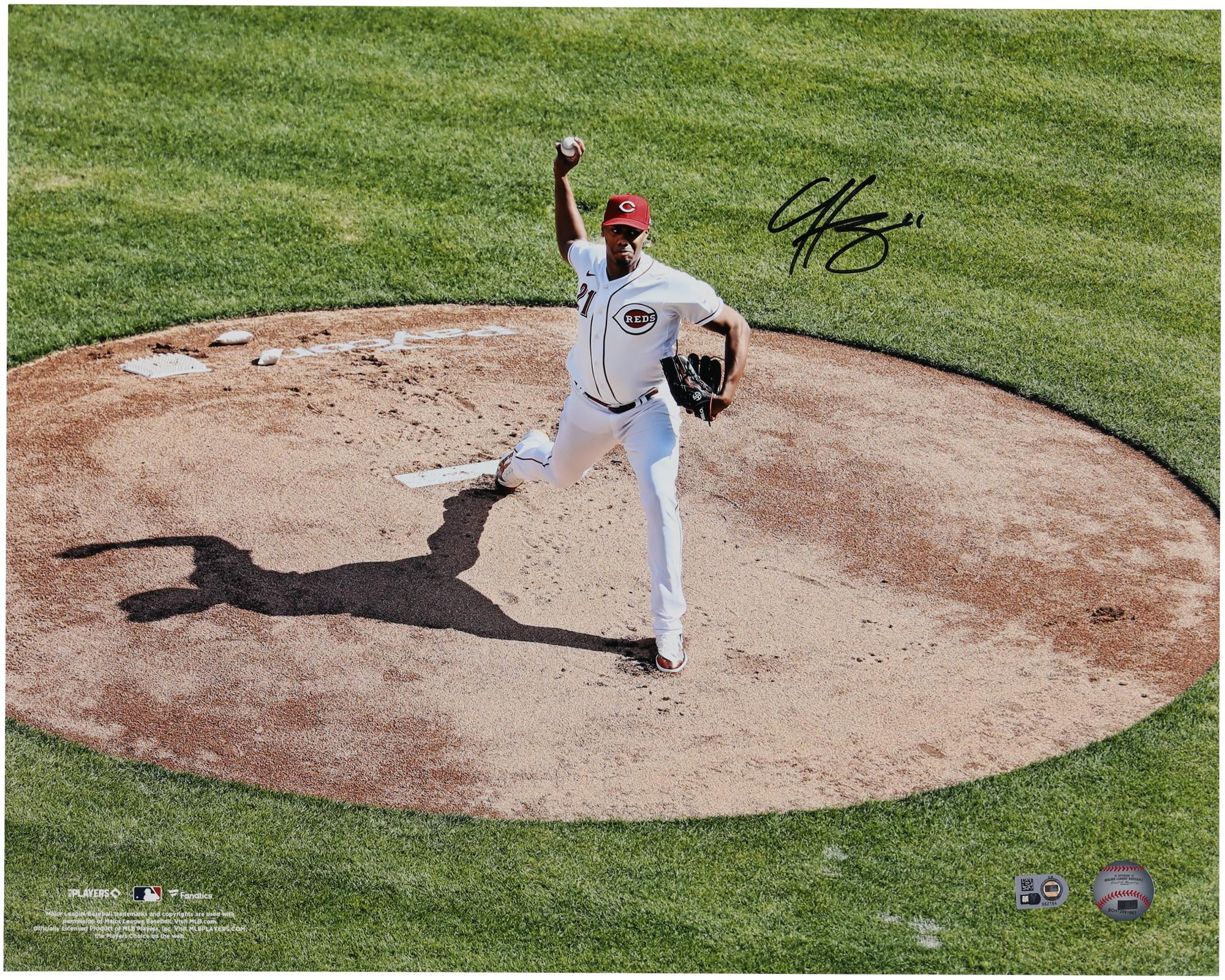 Hunter Greene Cincinnati Reds Autographed 16" x 20" First Pitch Opening ...