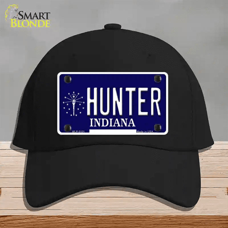 Hunter Indiana State Novelty License Plate Hat Cotton Black - Walmart.com