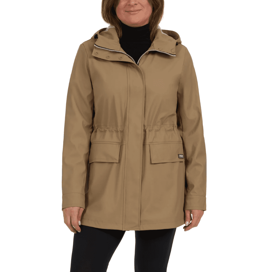 Hunter Ladies' Rubberized Rain Jacket, Tan, XL - Walmart.com