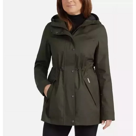 Hunter Ladies Water Resistant Rain Jacket, Olive Green, XS - Walmart.com
