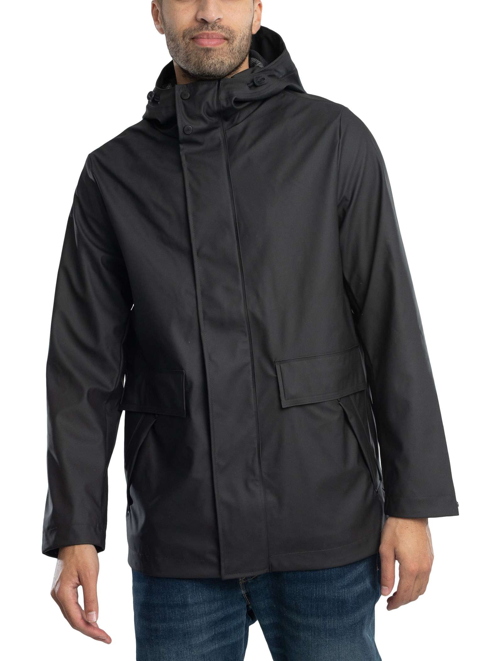 Hunter Logo Rain Jacket, Black - Walmart.com