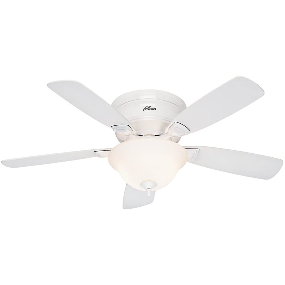 Hunter Low Profile 48" Home Ceiling Fan with LED Light and Pull Chain ...