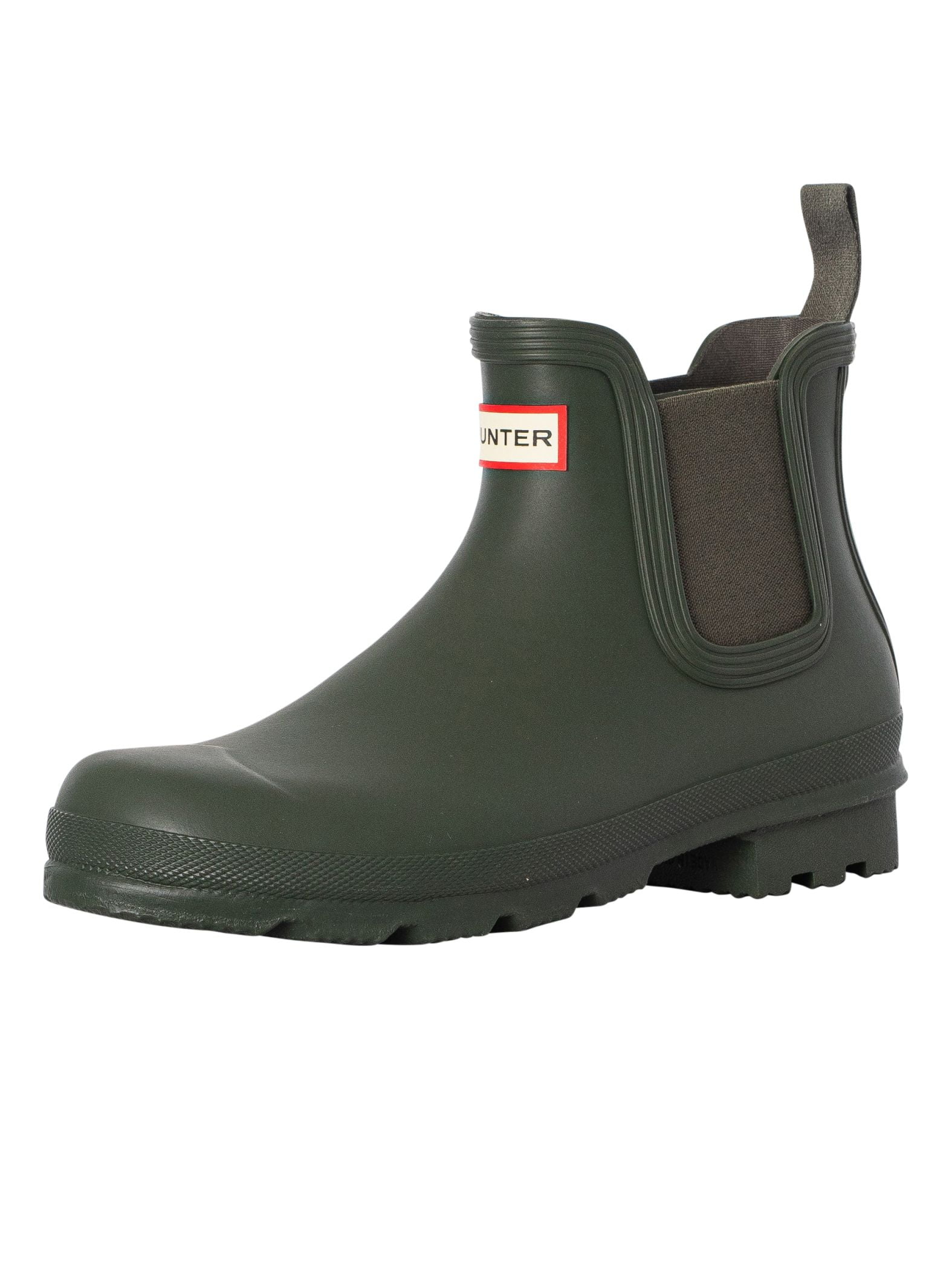 Hunter Mens Original Chelsea Boot Dark Olive - Walmart.com
