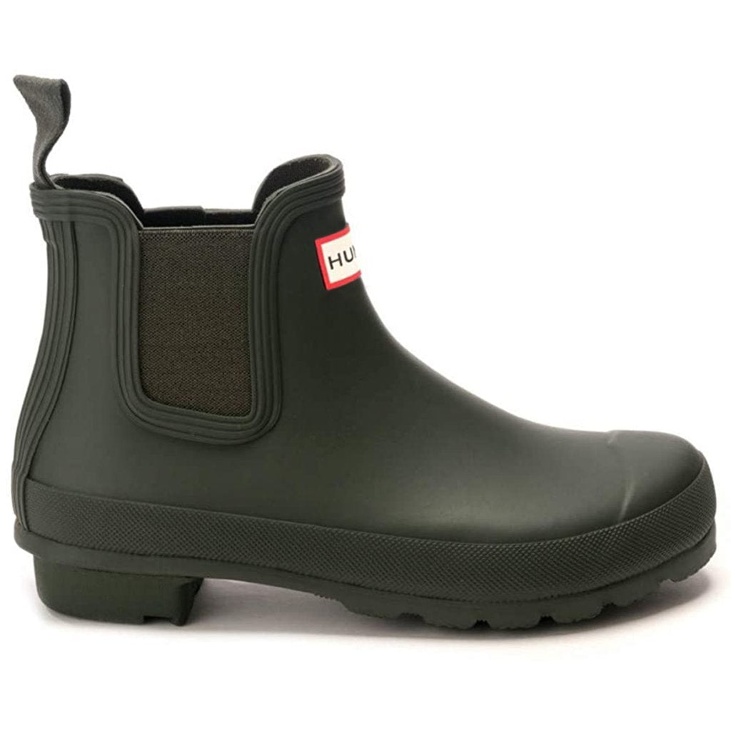 Hunter Original Chelsea Rubber Women's Boots (Dark Olive, 5 UK - 38 EU ...