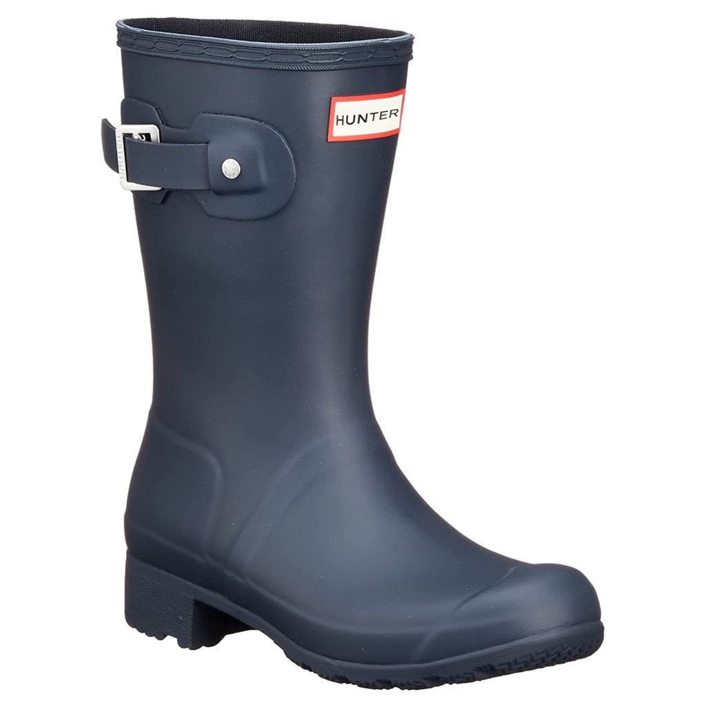 Hunter Original Tour Short Rubber Women's Boots (Navy, 6 UK - 39 EU - 8 ...
