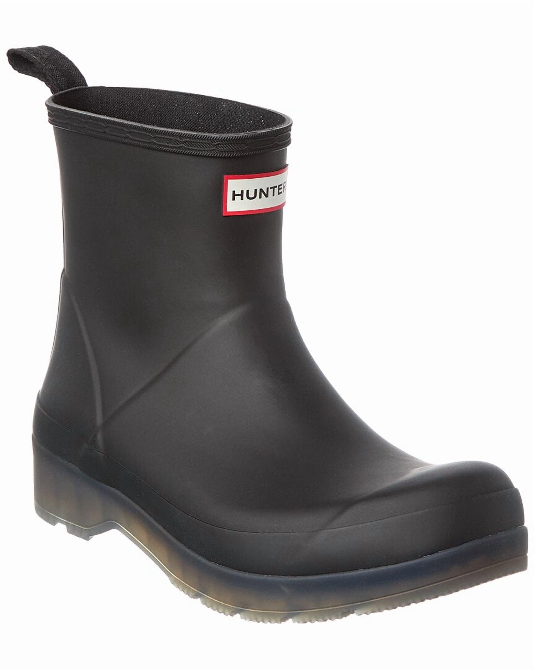 Hunter Play Short Translucent Boot, 11, Black - Walmart.com