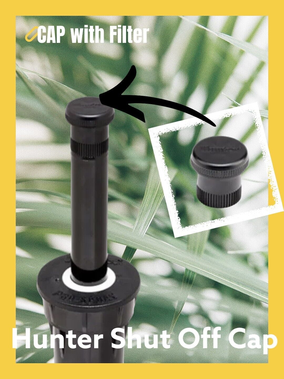 Hunter Pro Spray Shut Off Cap Replacement Nozzle - 2 Pack Sprinkler ...