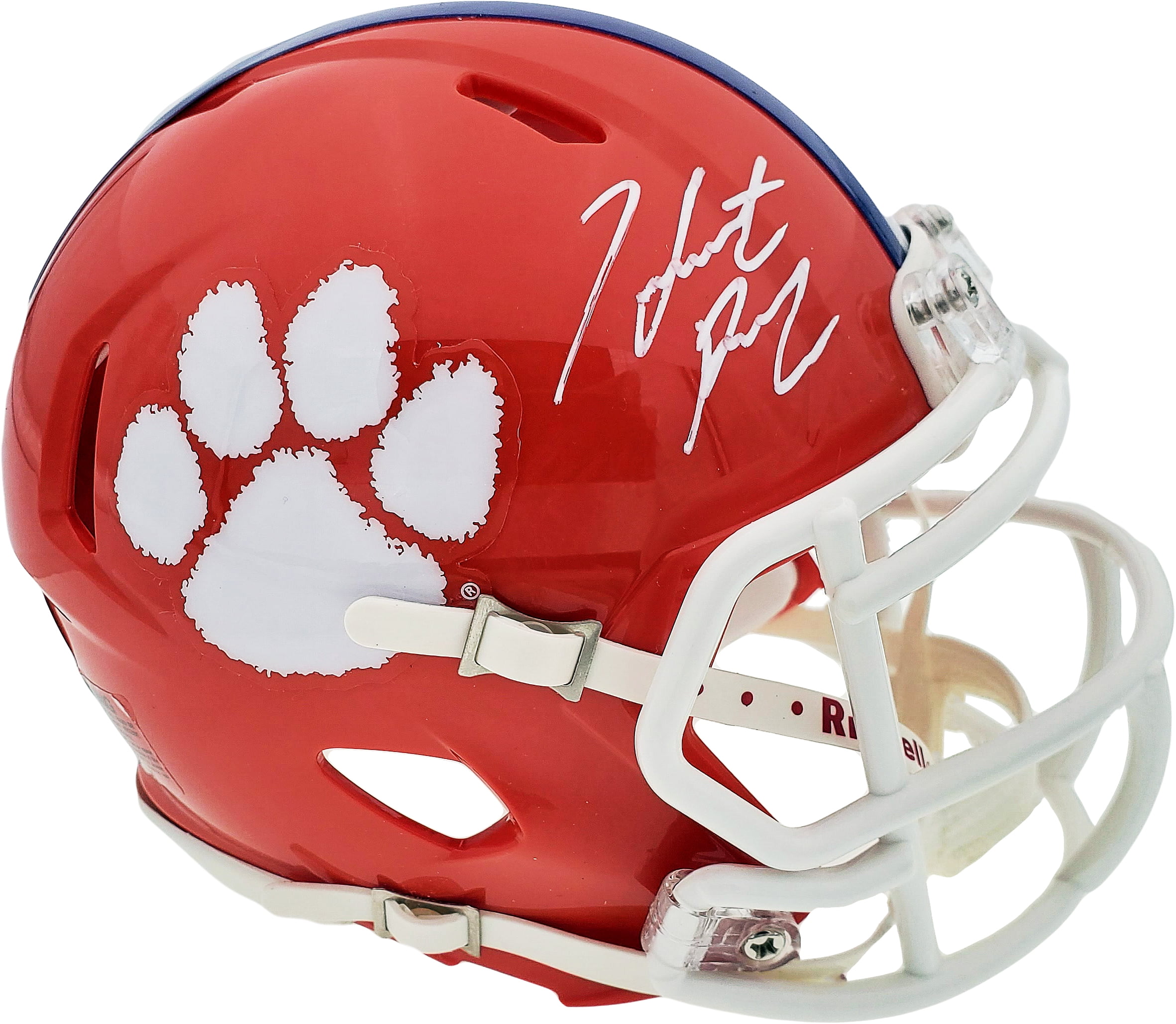 Hunter Renfrow Autographed Clemson Tigers Speed Mini Helmet Beckett BAS ...