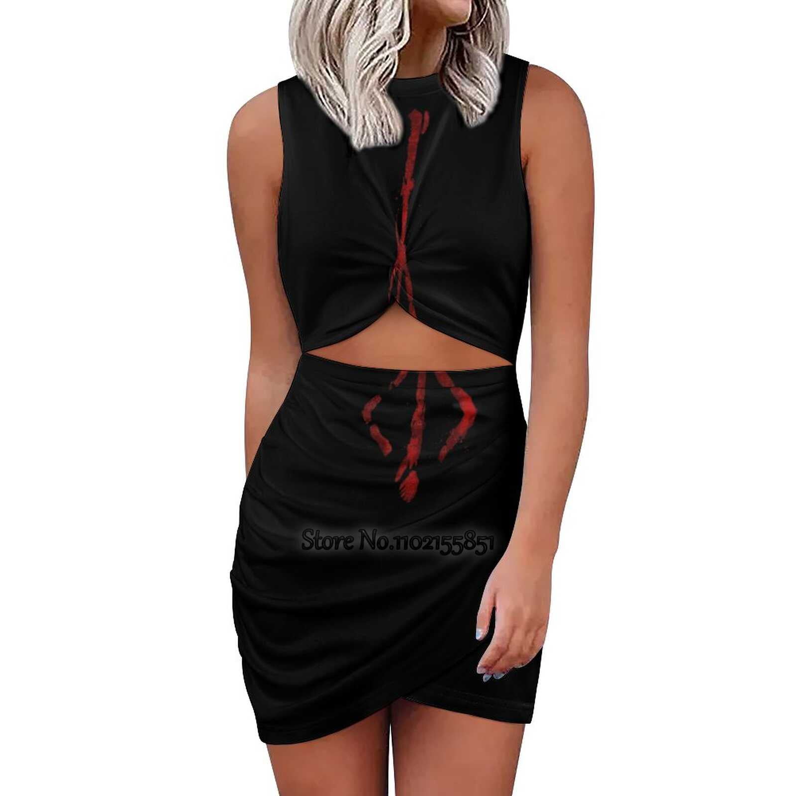 Hunter'S Mark ( Beast ) Back Lacing Backless Dress Square Neck Dress ...