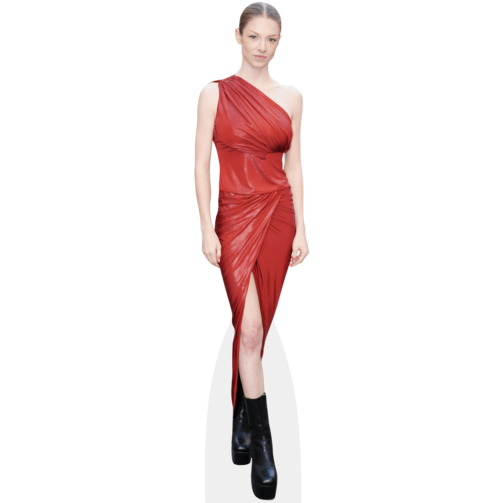 Hunter Schafer (Red Dress) Mini Cardboard Cutout Standee - Walmart.com