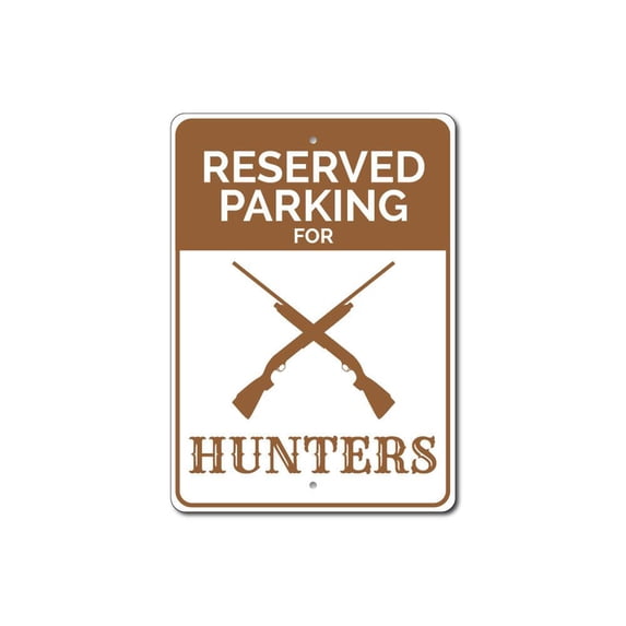 Hunter Sign, Hunter Parking Sign, Hunting Lover Aluminum Metal Decor ...