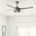 Hunter Fan Hunter 52" Spring Mill Outdoor Ceiling Fan w/ LED Light and ...