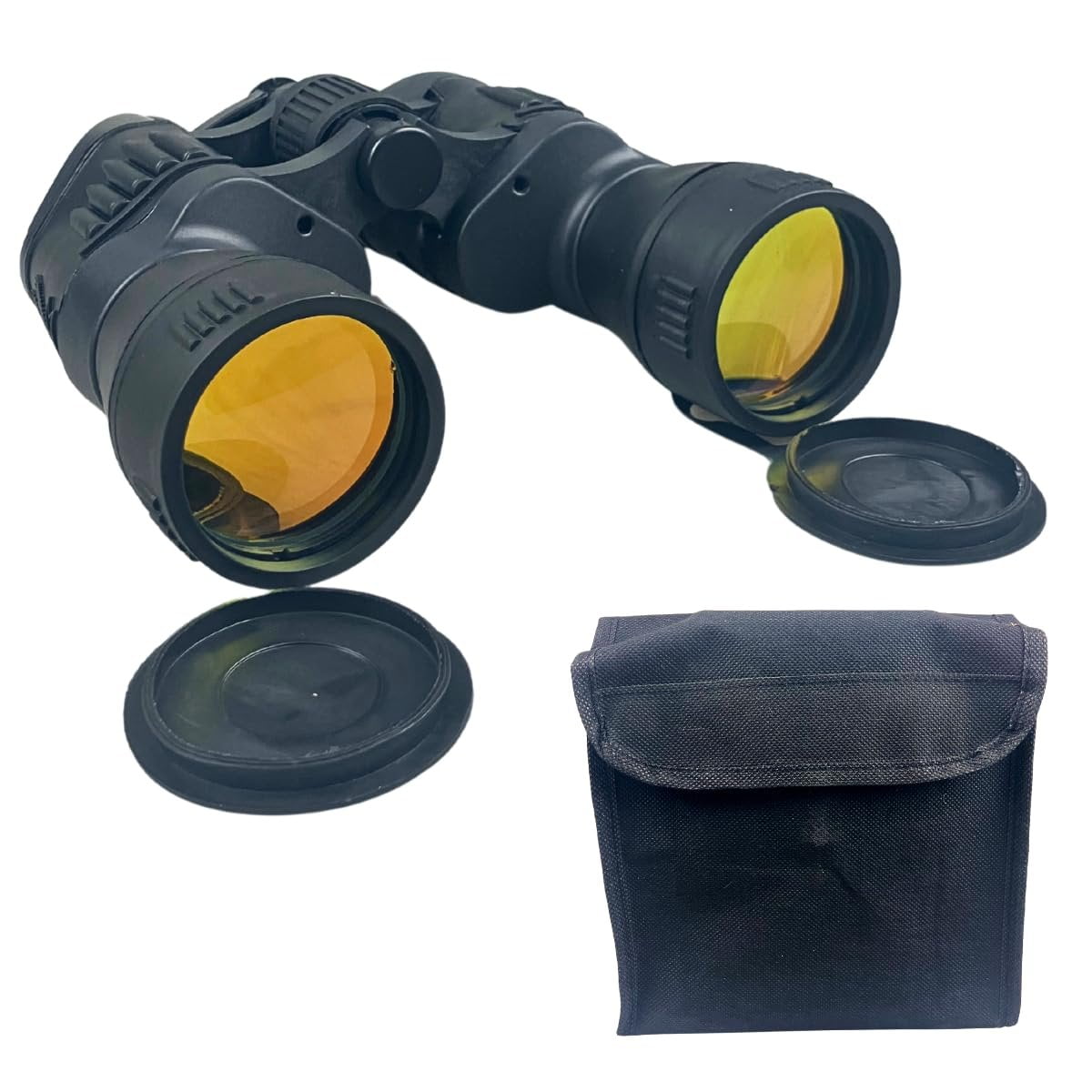 Hunter Stylish Black Rubber-Coated Binoculars 10x Magnification 50mm ...