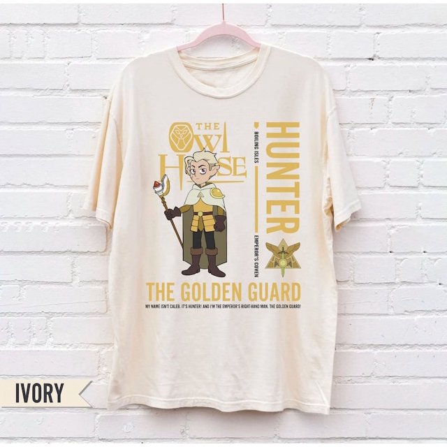 Hunter The Owl House Shirt, Hunter Sad Boy Coven Tee, Golden Guard ...