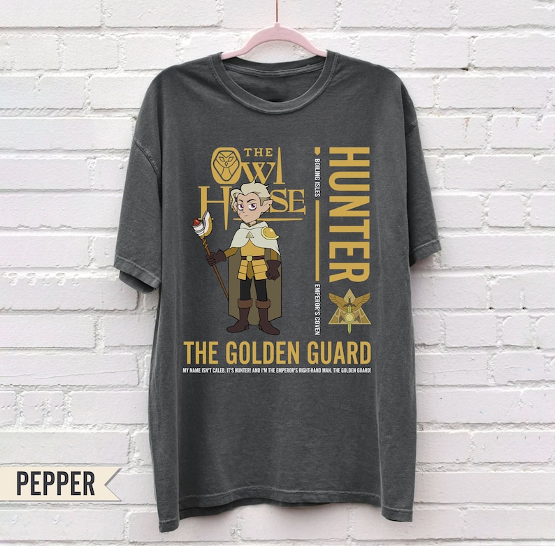 Hunter The Owl House Shirt, Hunter Sad Boy Coven Tee, Golden Guard ...