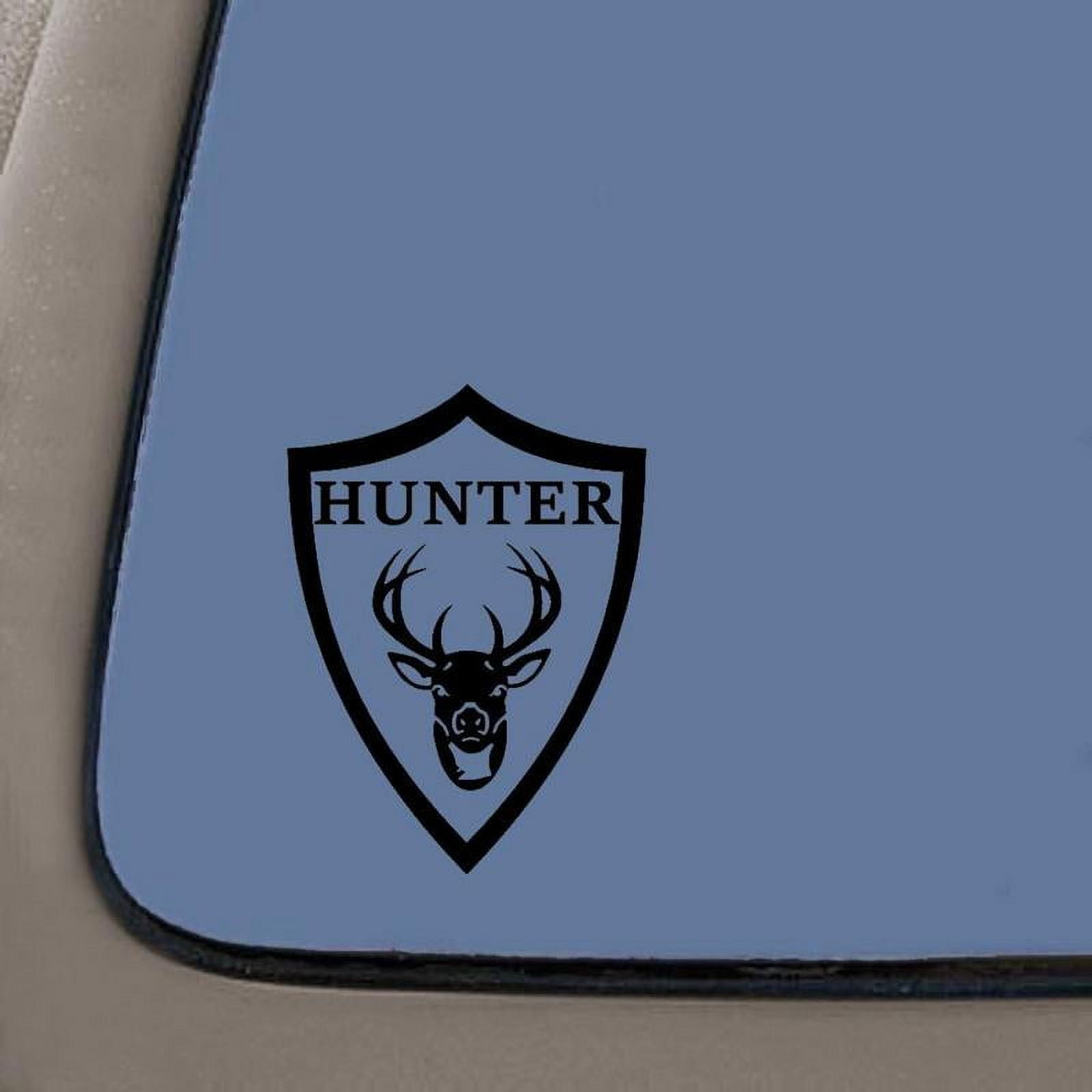 Hunter Vinyl Decal | 5.5-Inches Tall | Black Vinyl Decal | Car Truck ...