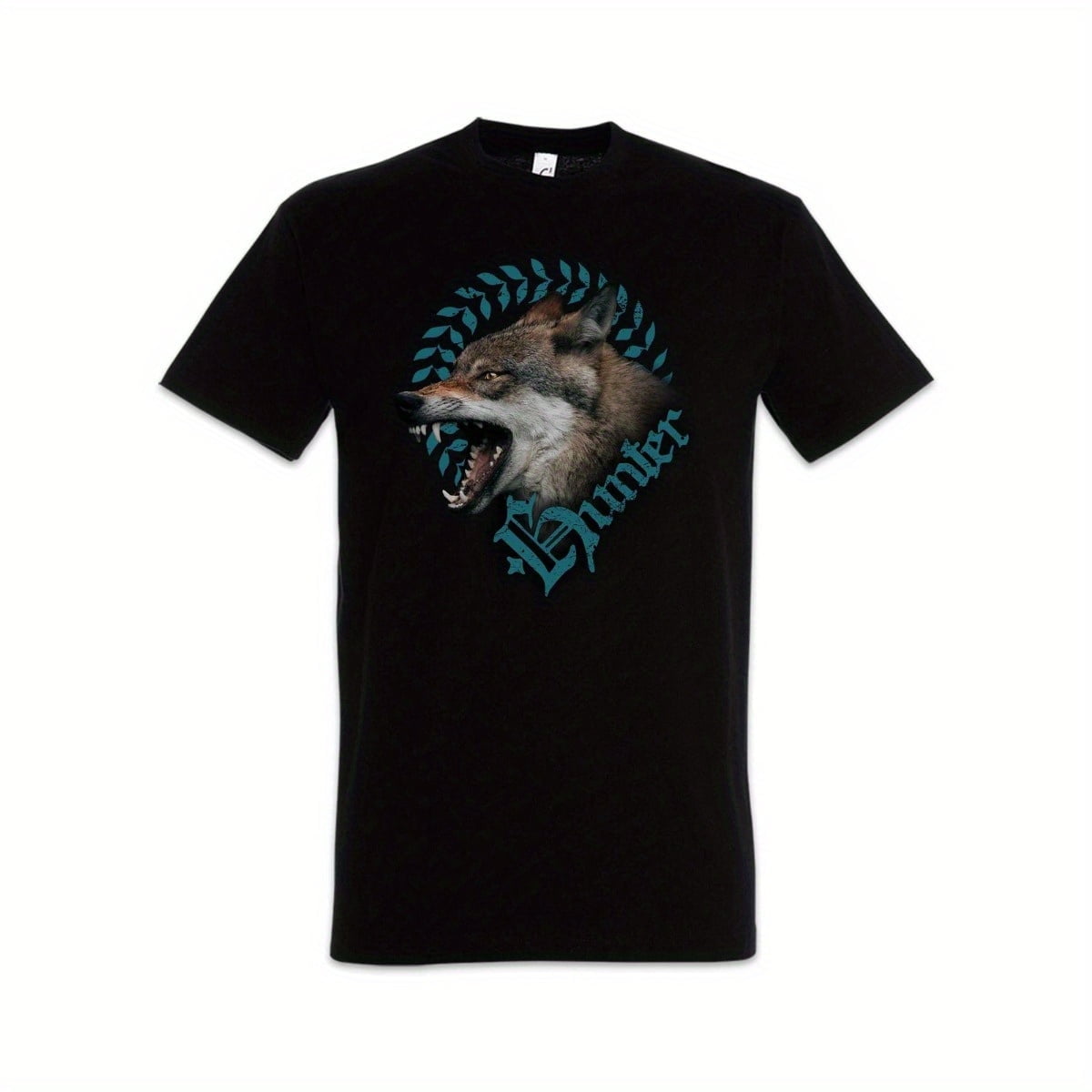 Hunter Wolf T-Shirt Hunt American US USA Hunting Wolves - Walmart.com