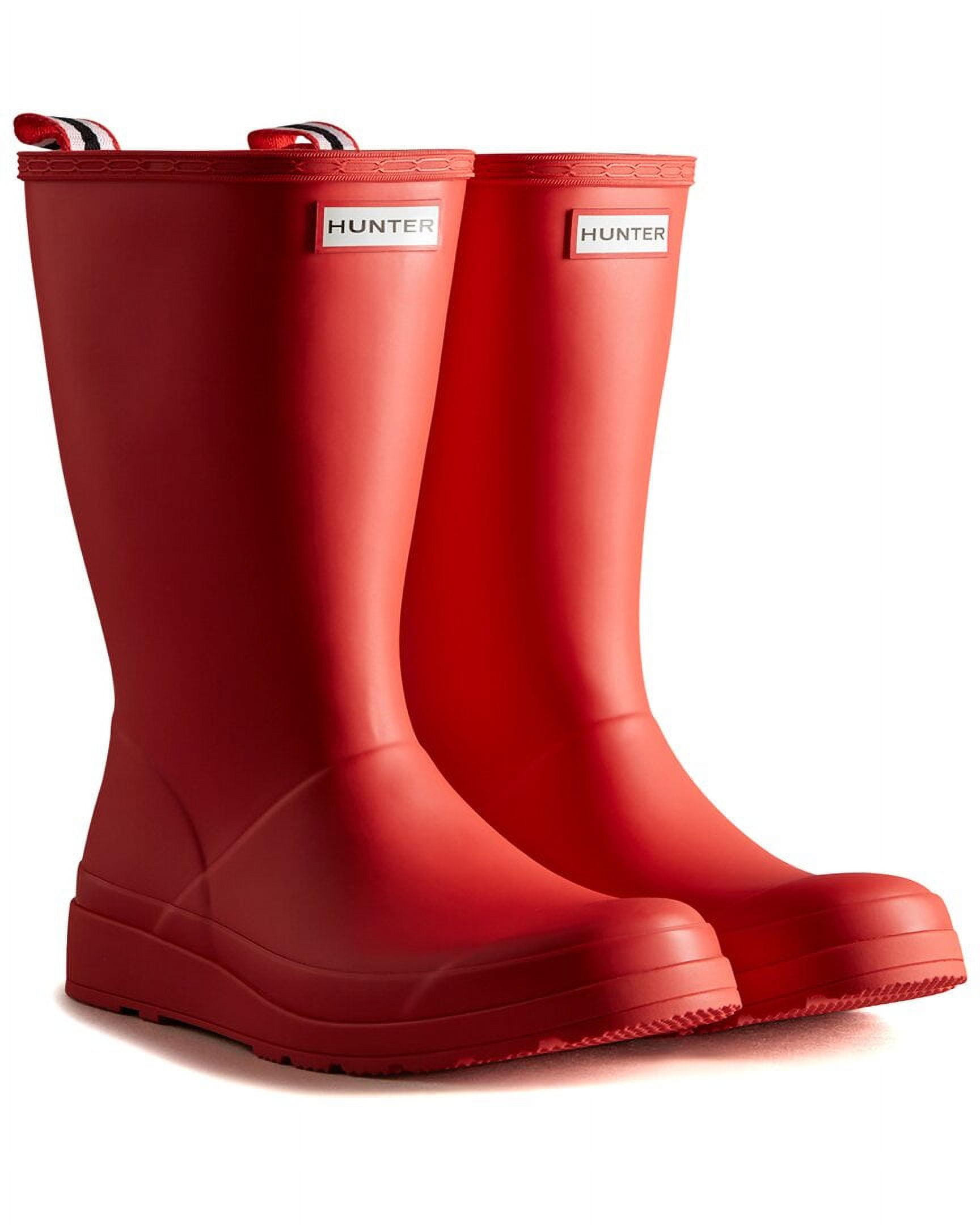 Hunter Women's Original Tall Play Boots, Logo Red,10 M US - Walmart.com