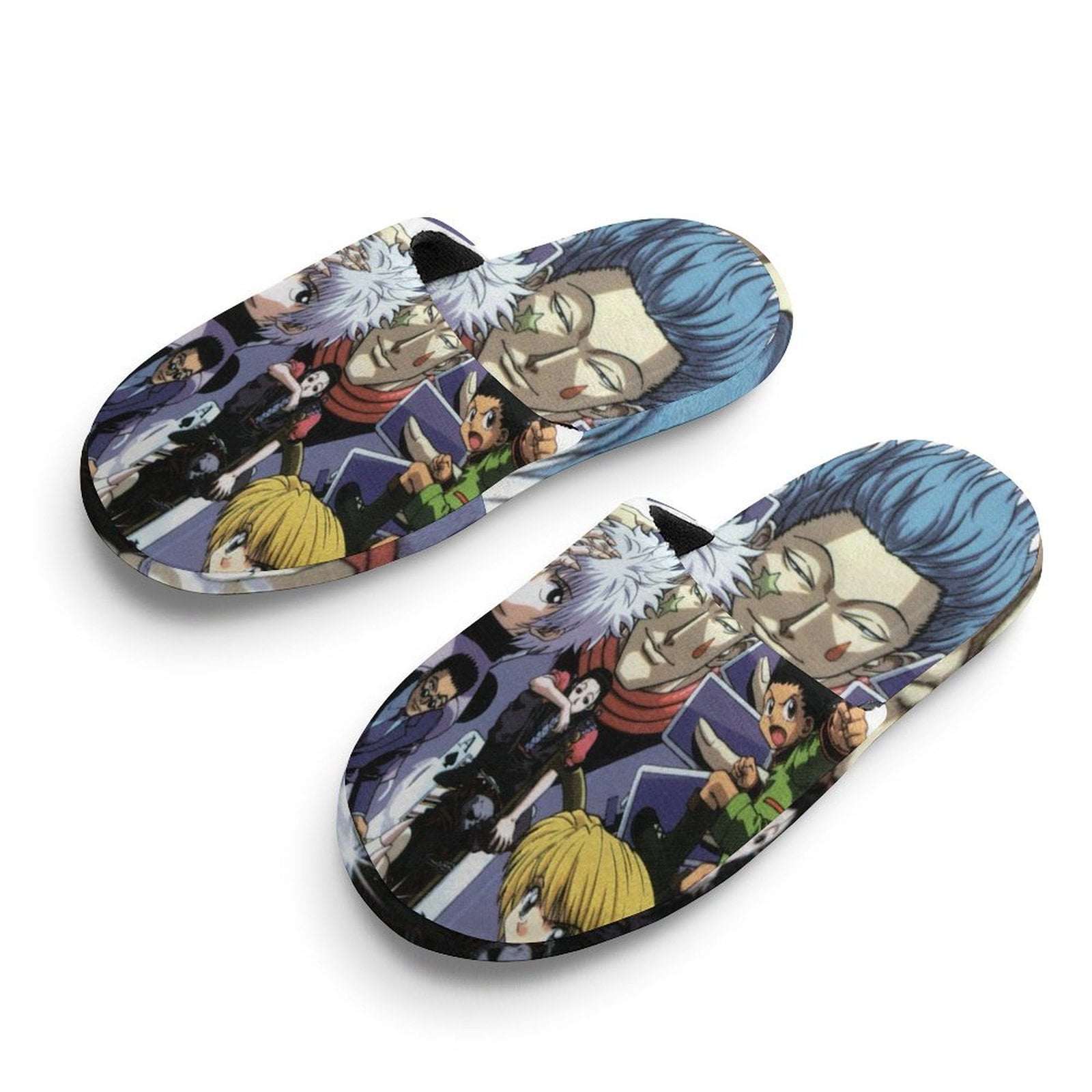 Hunter X Hunter Anime Kid's Cotton Slippers Flannel Plush Soft Fluffy ...