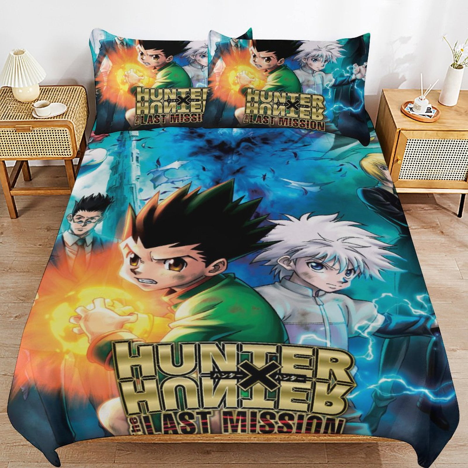 Hunter X Hunter Gon Killua 3 Piece Anime Comforter Bedding 1 Set Super ...