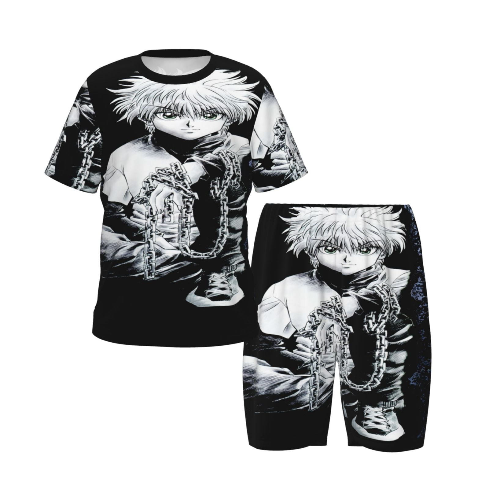 Hunter X Hunte T Shirts Set Cute Short Sleeve Pajamas Set Cartoon ...
