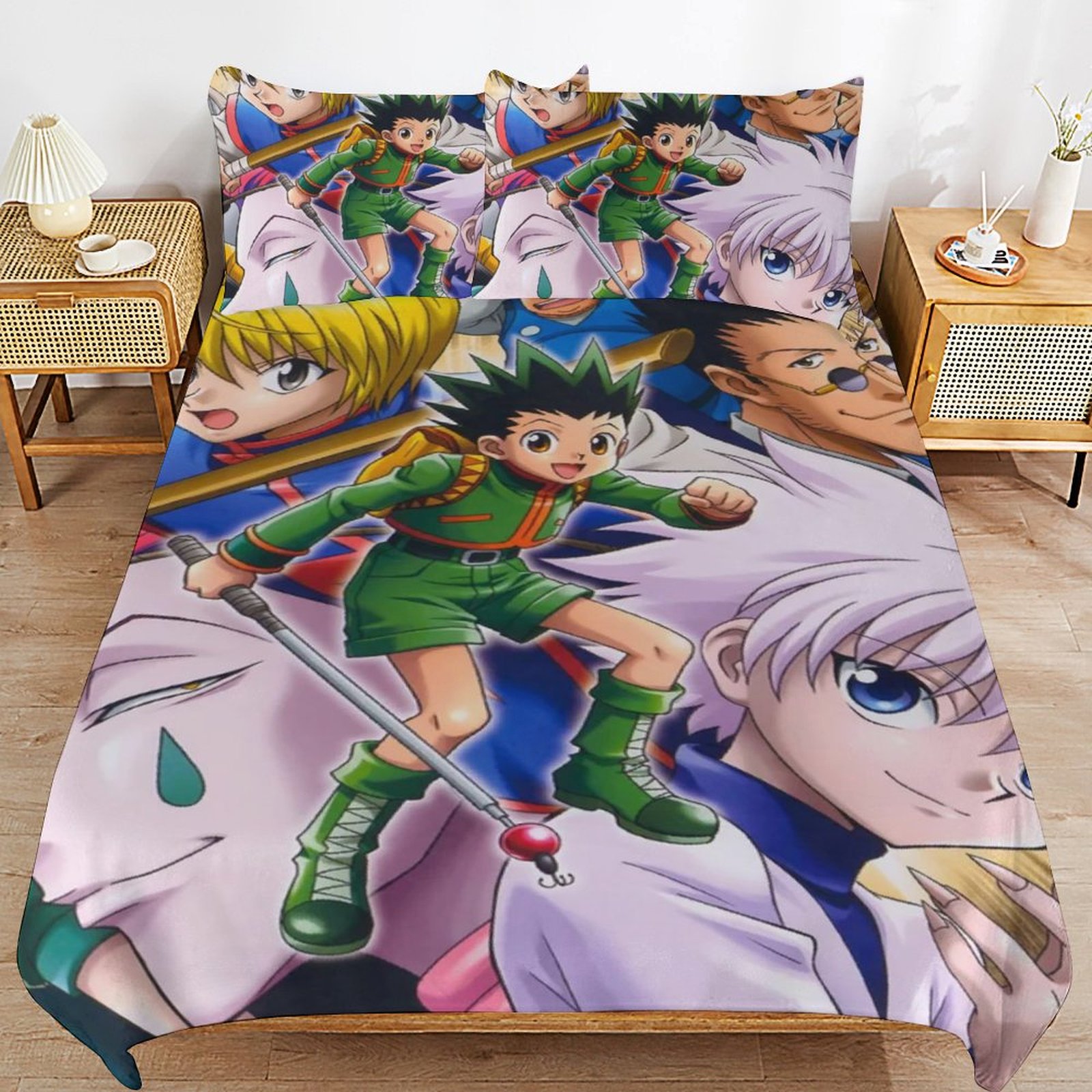 Hunter X Hunte 3 Piece Anime Comforter Bedding 1 Set Super Soft Quilt ...