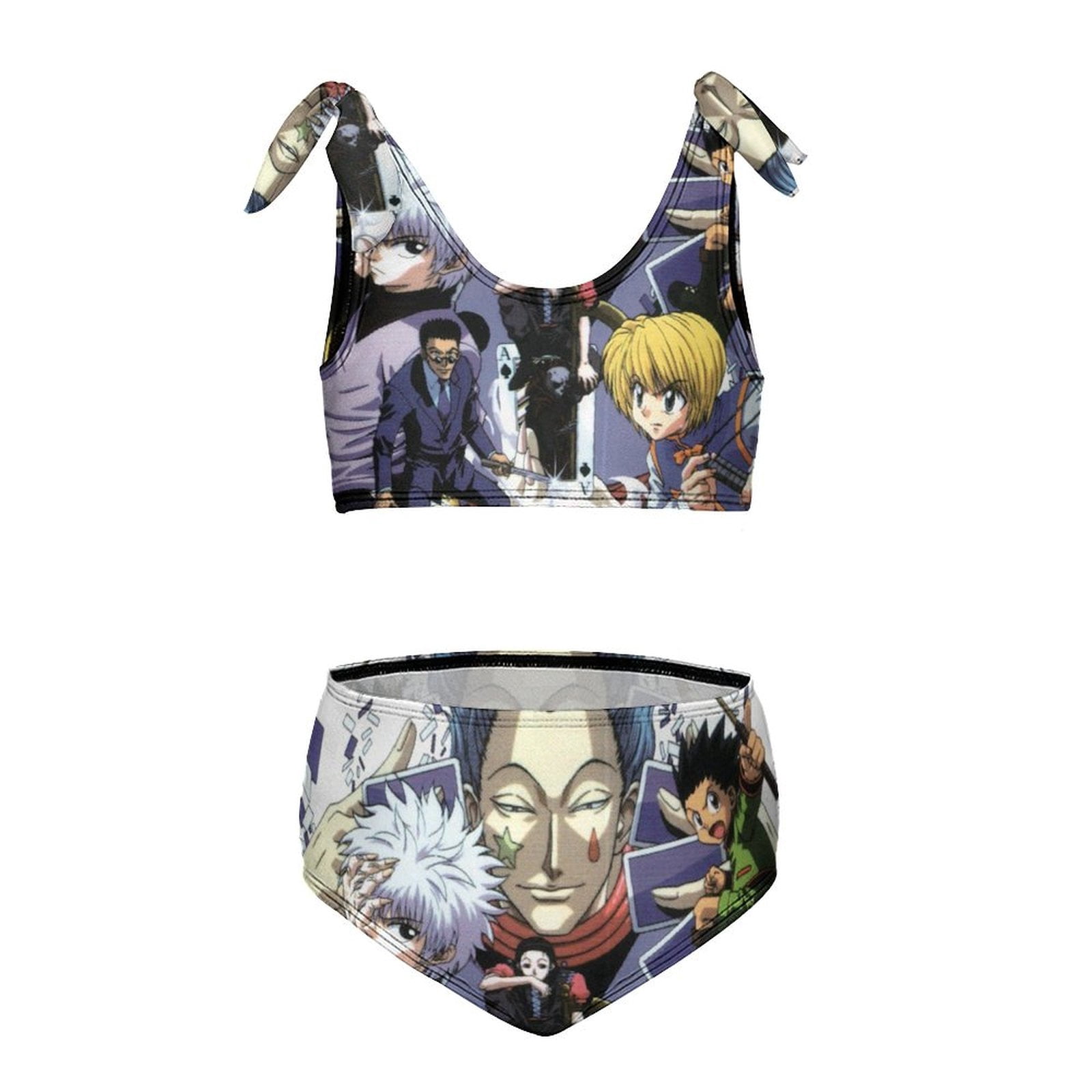 Hunter X Hunter Anime Girls Swimsuits Set 2pcs Summer Holiday Bathing ...