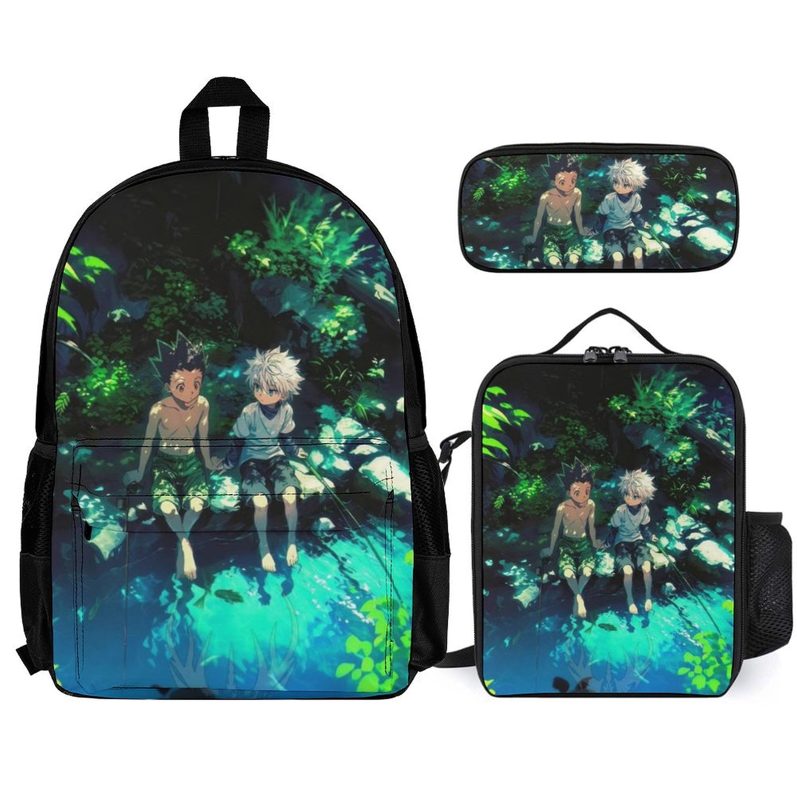 Hunter X Hunter Backpack Bag Adjustable Shoulder Daypack Laptop Bag ...