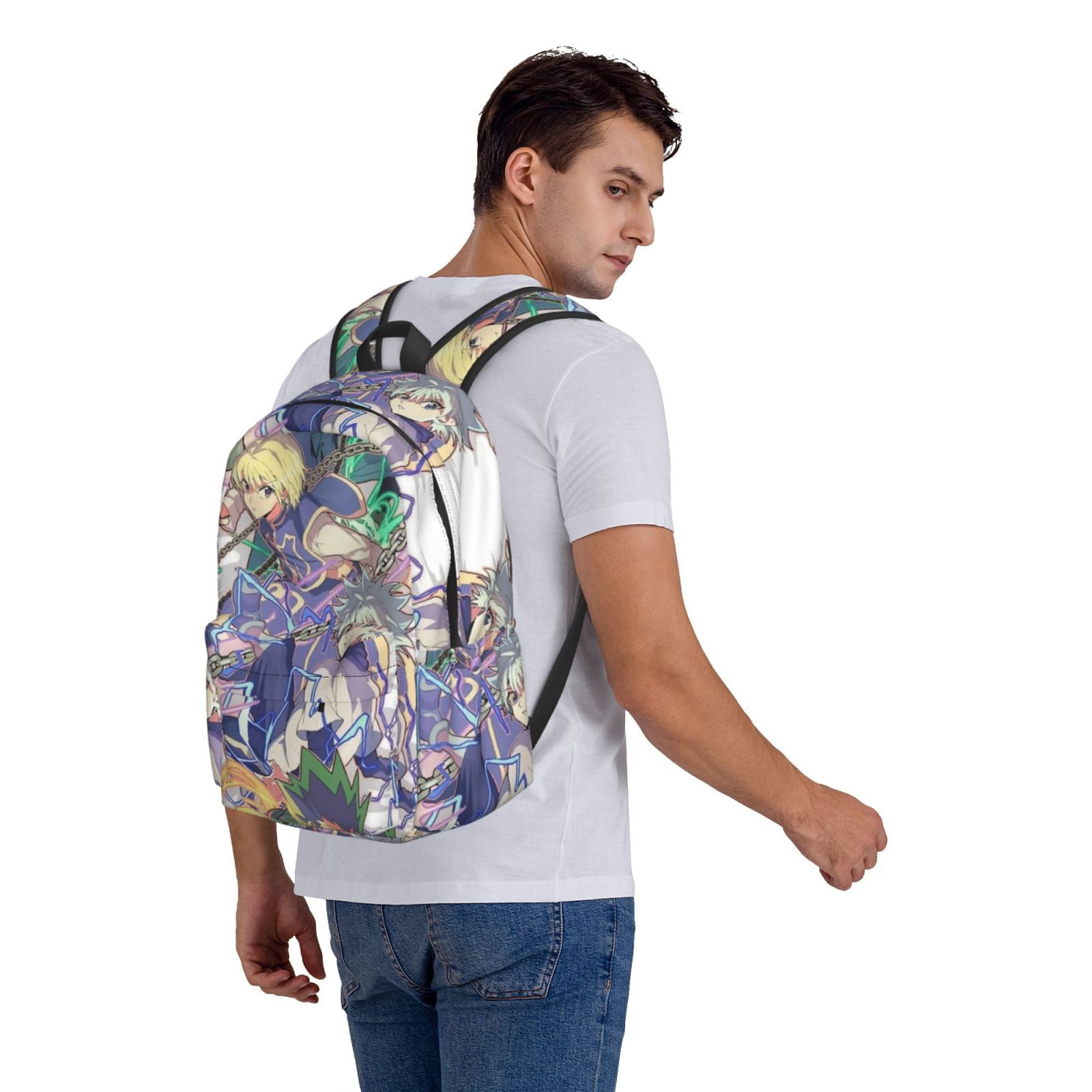 Hunter X Hunter Backpack for man & woman All Over Print Bookbags, Lightweight Waterproof ...