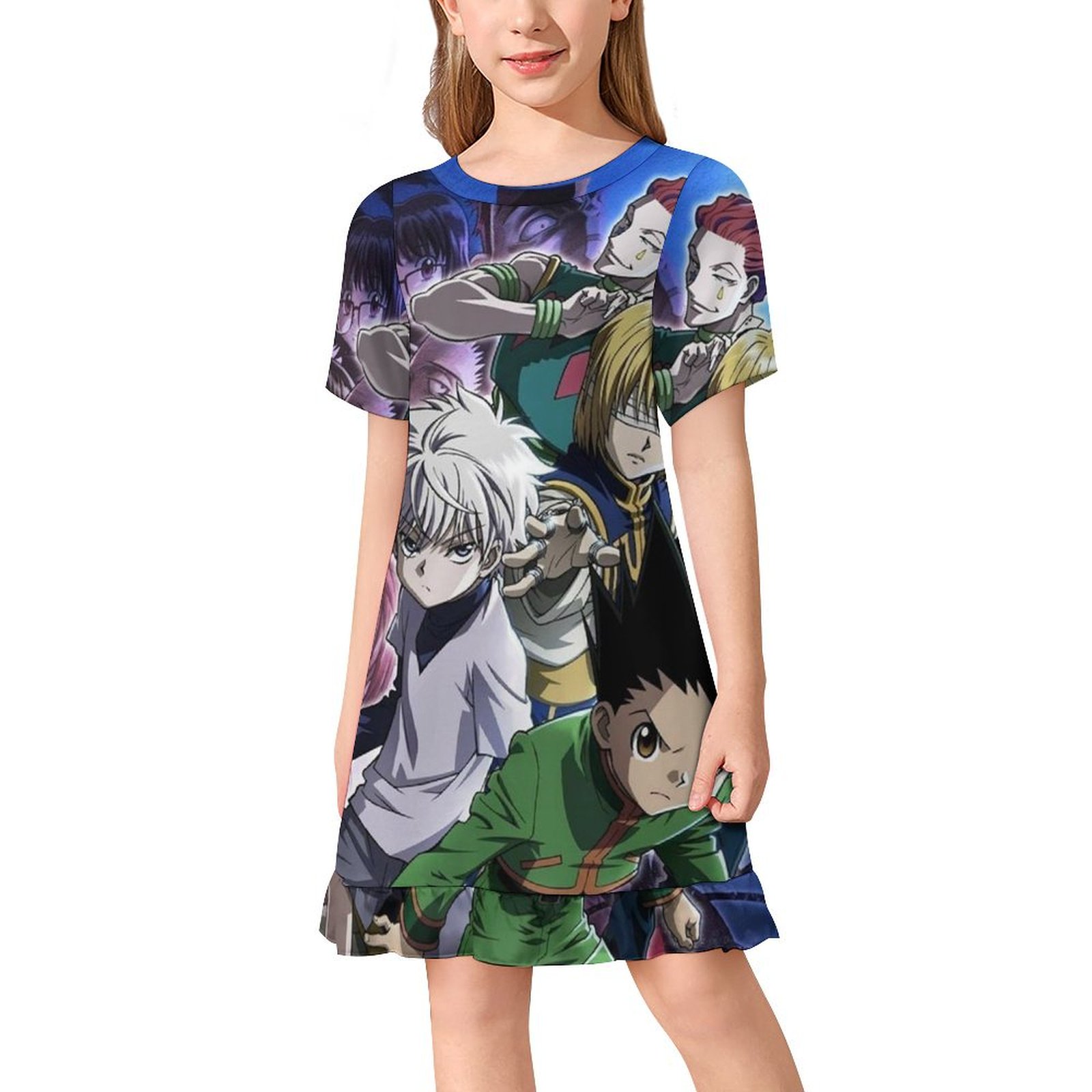 Hunter X Hunter Characters Children's Short Sleeved Dress 3D Printed ...