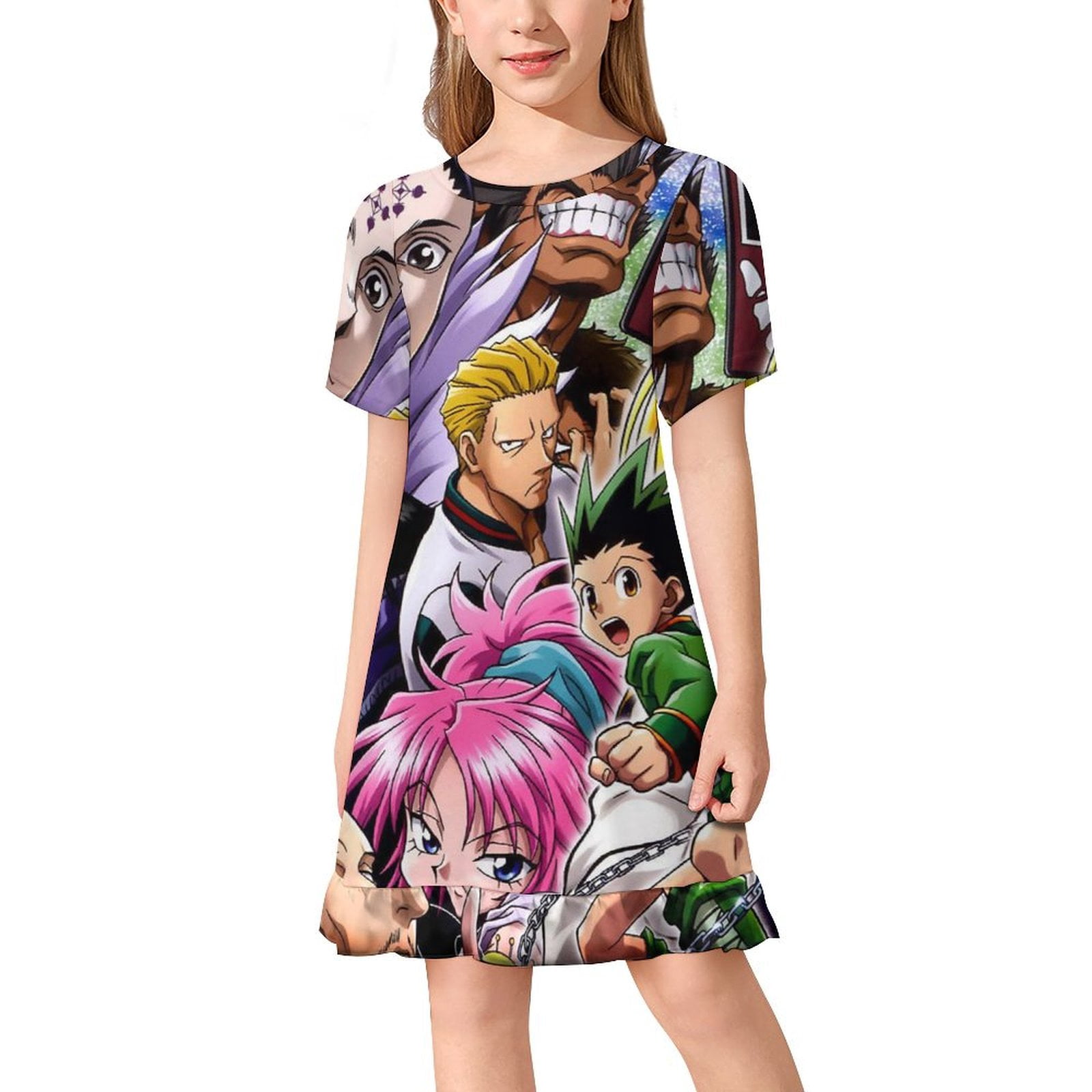 Hunter X Hunter Children's Short Sleeved Dress 3D Printed Classical ...