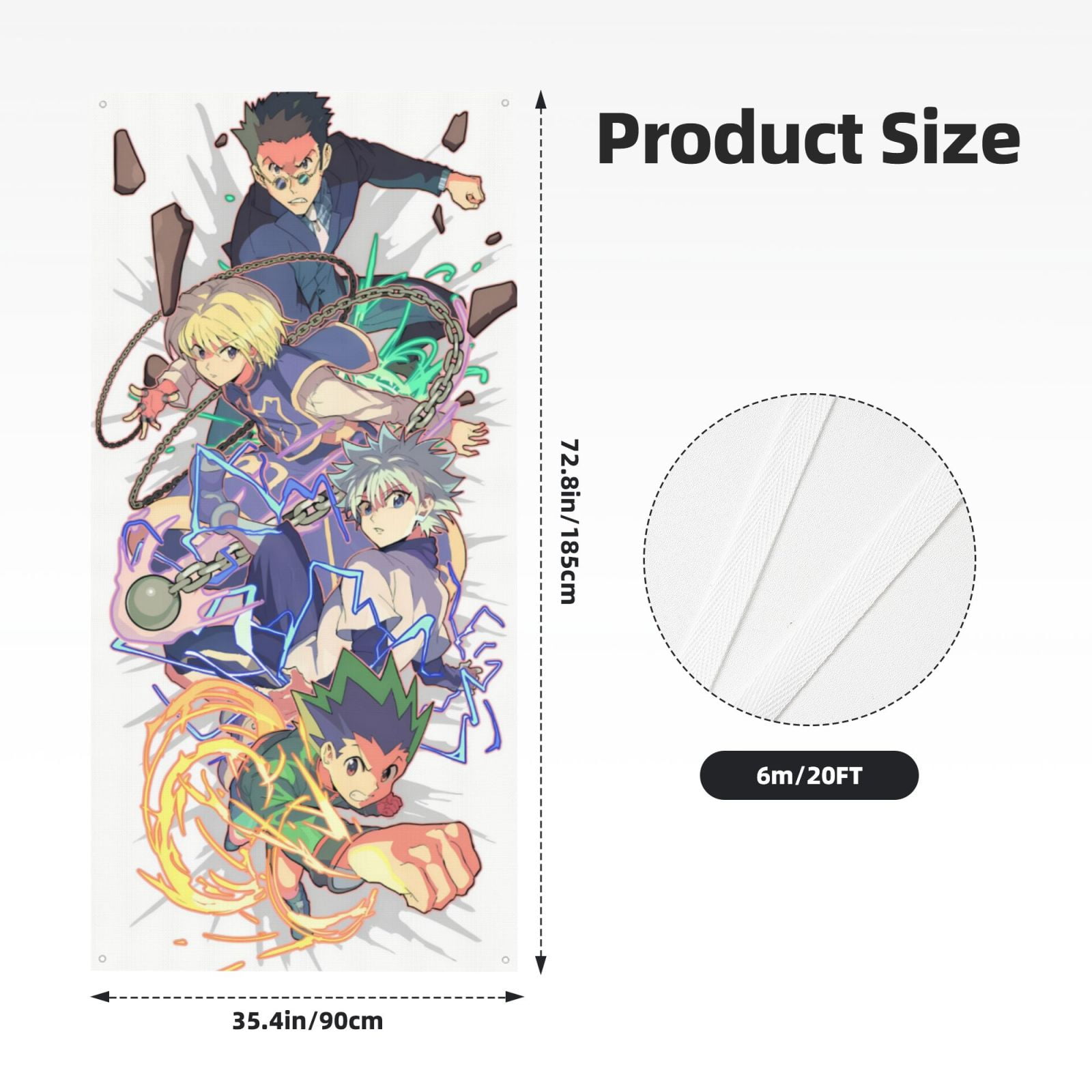 Hunter X Hunter Door Cover Polyester Banner Outdoor Decoration ...