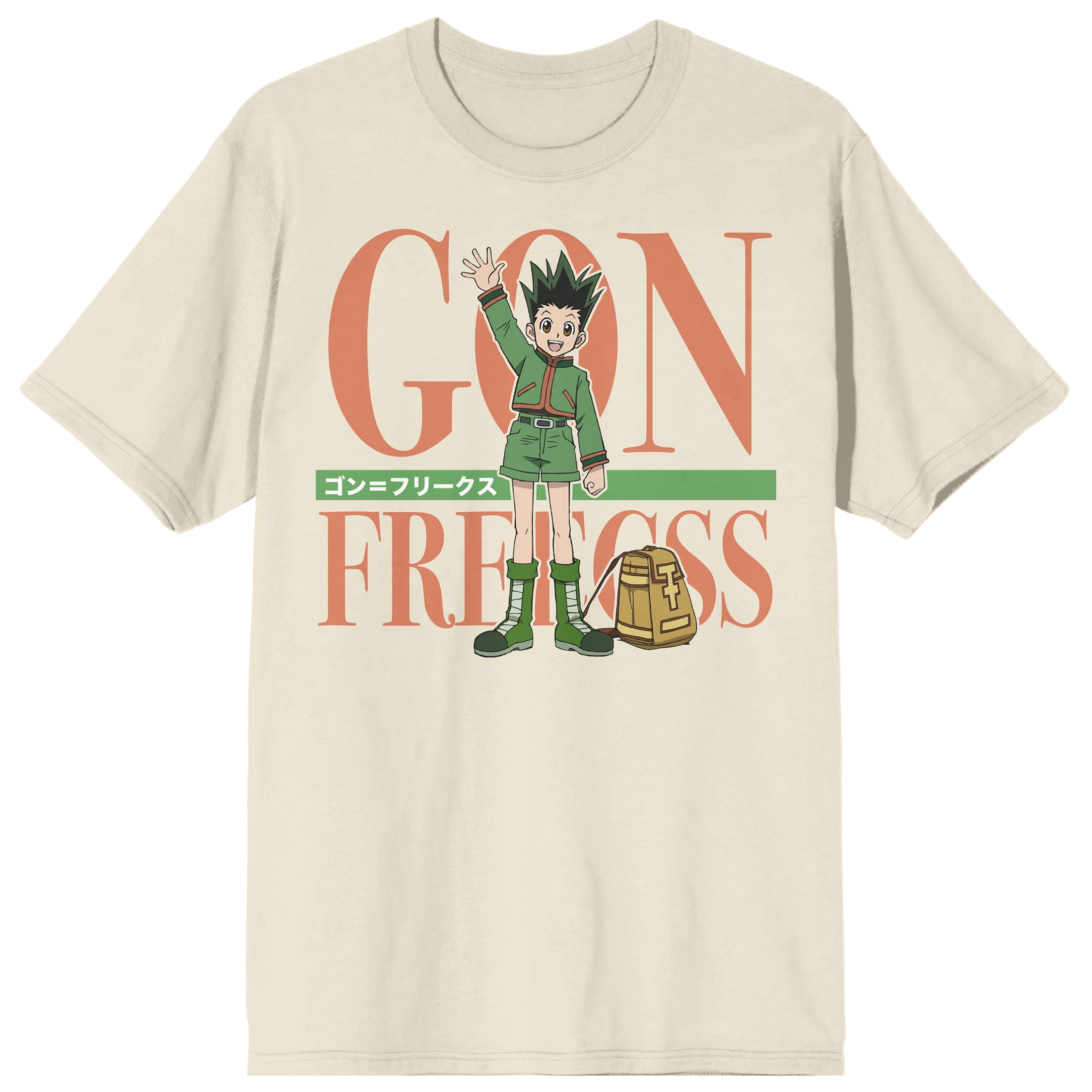 Hunter X Hunter Gon Freecss Adult Natural Crew Neck Short Sleeve T ...